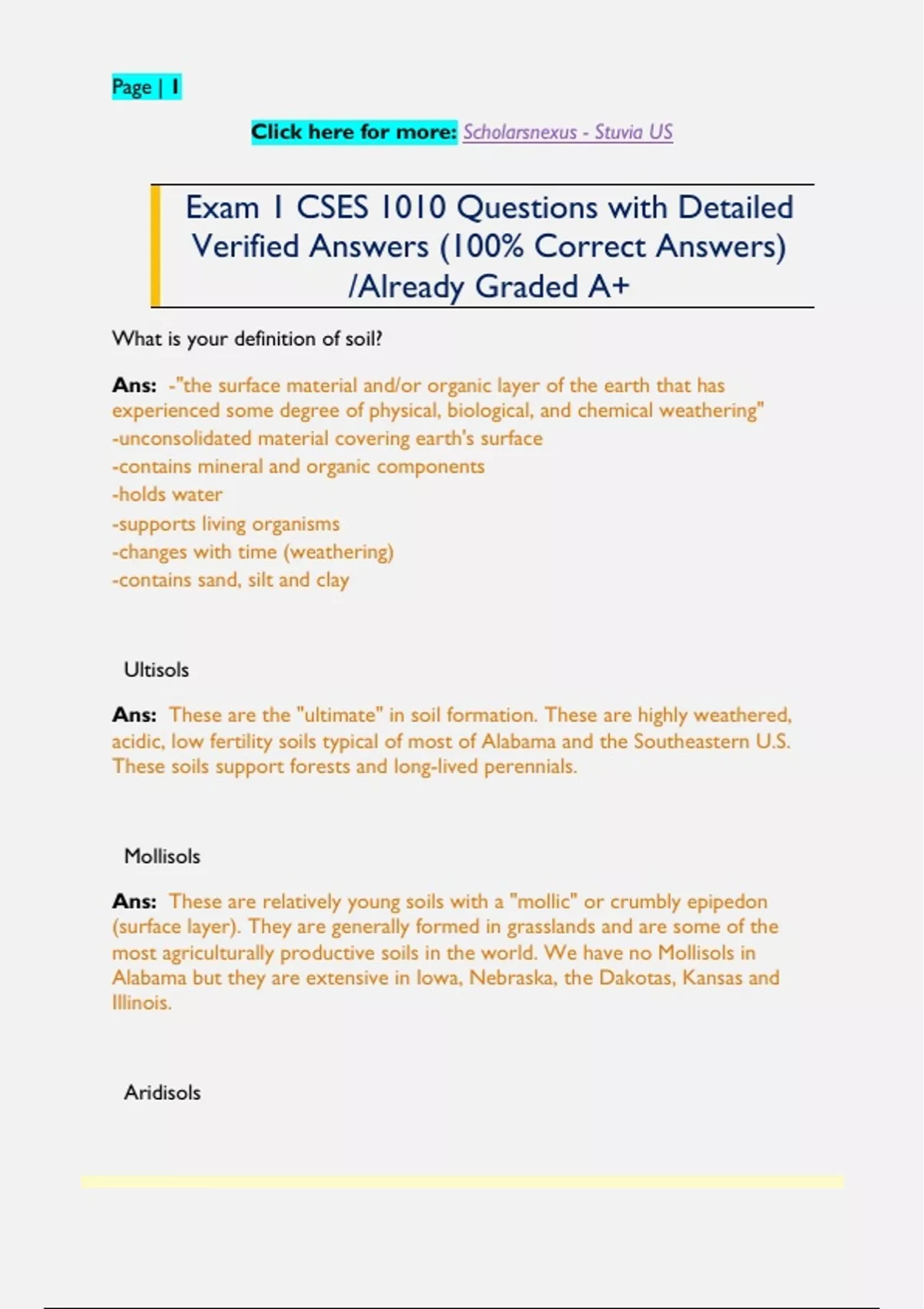 Exam 1 CSES 1010 Questions with Detailed Verified Answers (100% Correct Answers) /Already Graded ...