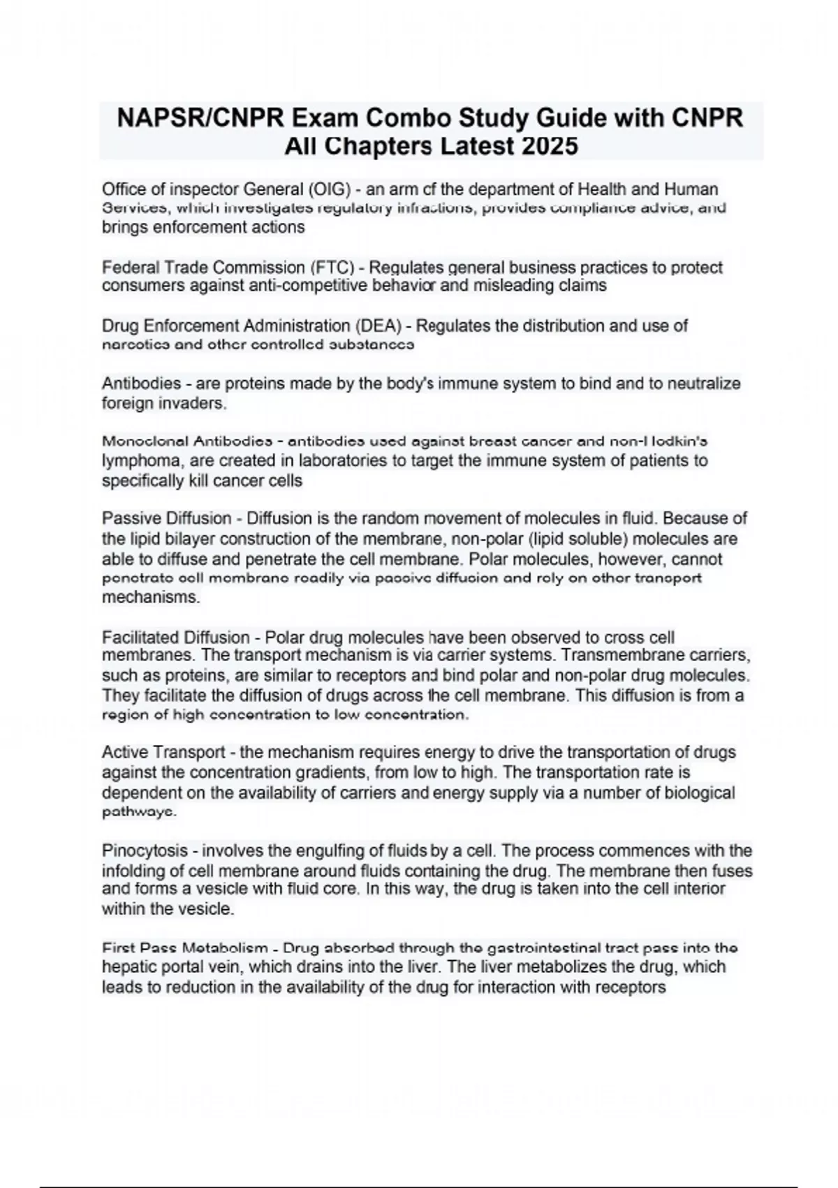 NAPSR/CNPR Exam Combo Study Guide with CNPR All Chapters Latest 2025 ...