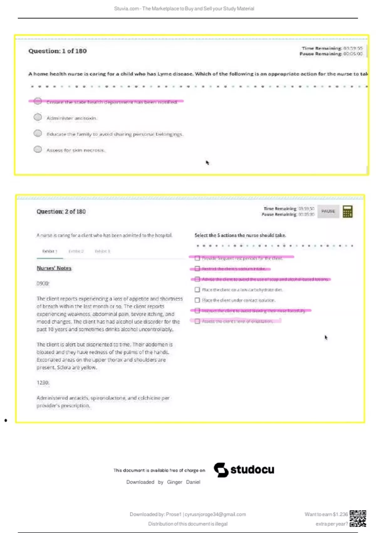 RN ATI Comprehensive Exit Exam (Version 1, 2, 3, 4) with Questions and ...