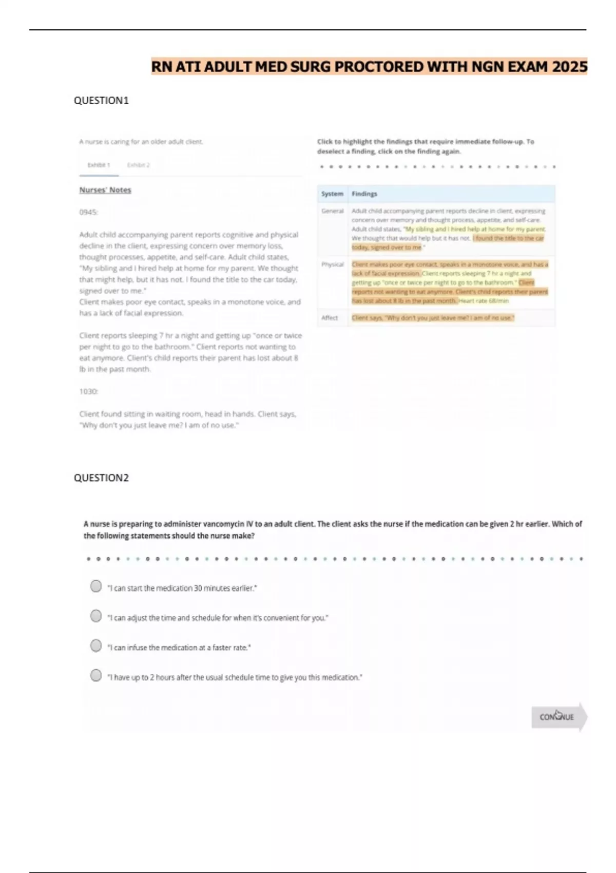 RN ATI ADULT MED SURG PROCTORED WITH NGN EXAM 2025 - RN ATI ADULT MED SURG PRO - Stuvia US