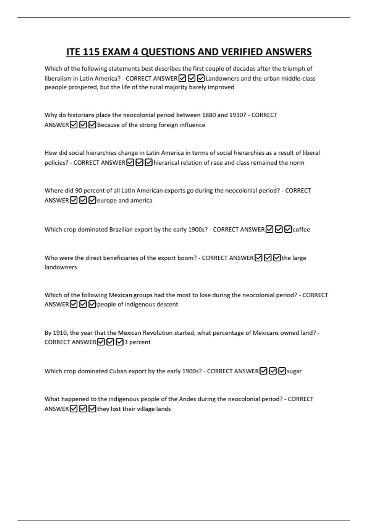 ITE 115 EXAM 4 QUESTIONS AND VERIFIED ANSWERS - ITE 115 - Stuvia US