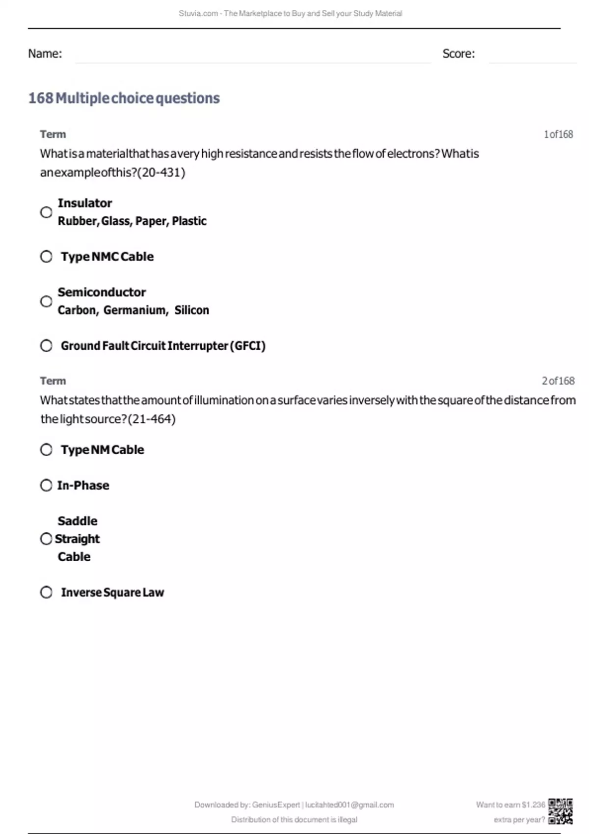 MEP SYSTEMS I (COSC 325) ELECTRICAL EXAM – HOUSTON NEWEST ACTUAL EXAM ...