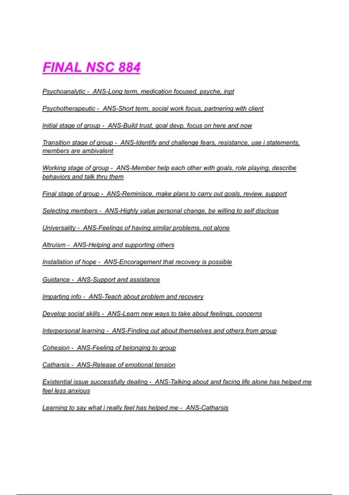 FINAL NSC 884 Exam Questions and Answers 2025/2026( A+ GRADED 100% ...