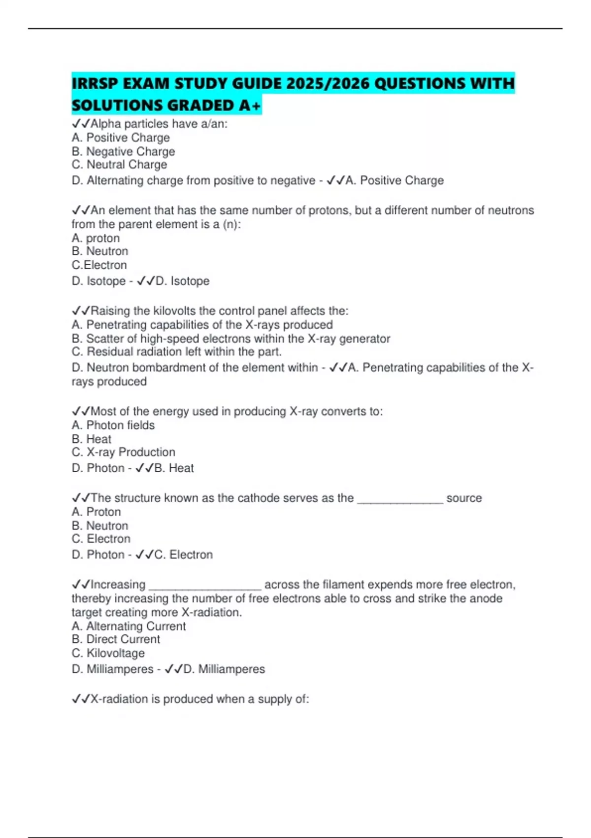 IRRSP EXAM STUDY GUIDE 2025/2026 QUESTIONS WITH SOLUTIONS GRADED A+ ...