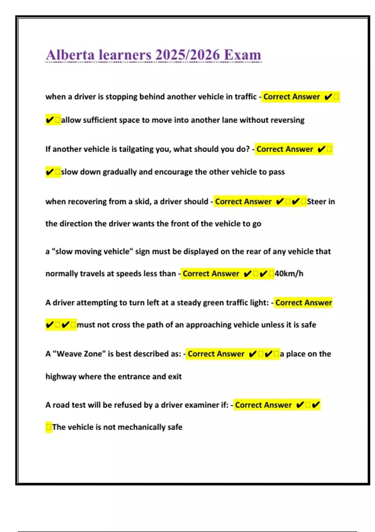 Alberta learners 2025/2026 Exam Mastery Toolkit:Proven Practice ...