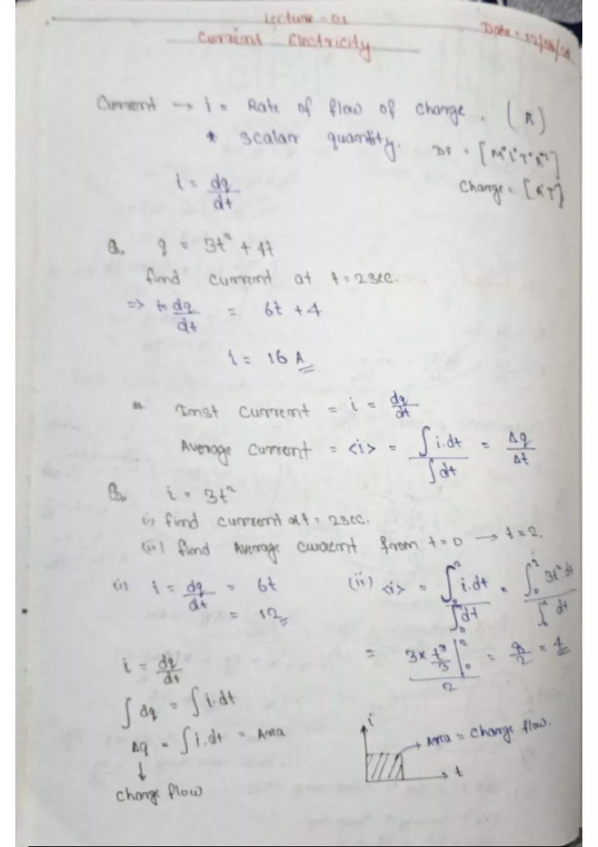 Current Electricity – JEE Mains & Advanced Handwritten Notes - NTA ...