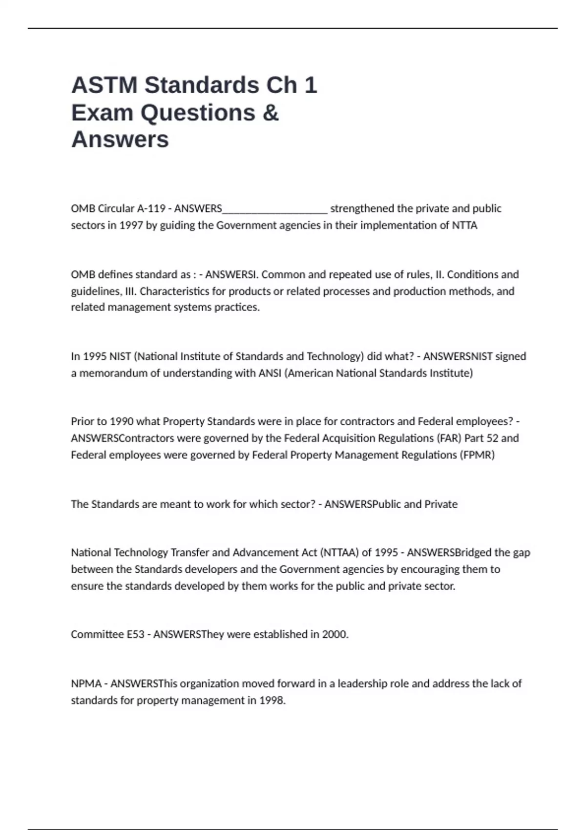 ASTM Standards Ch 1 Exam Questions & Answers - ASTM Standards Ch 1 ...