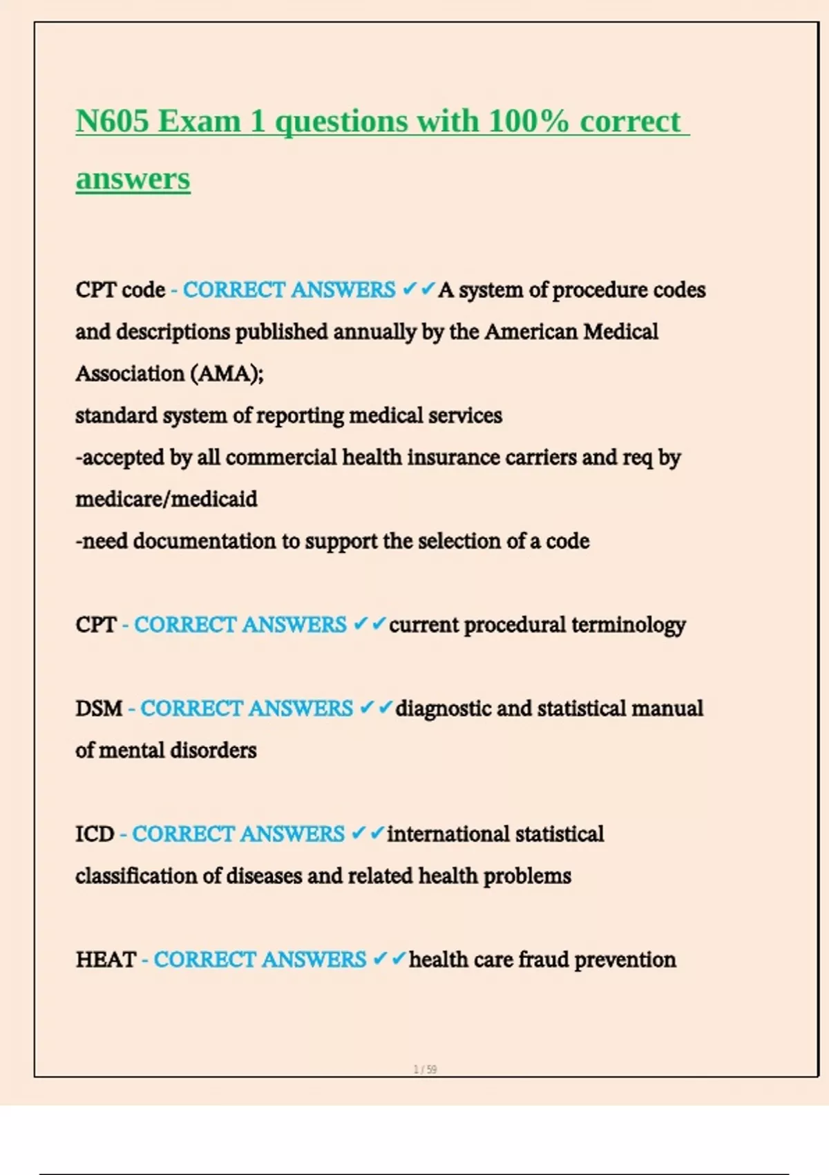 NR605 bundled Exam questions with correct answers - Stuvia US
