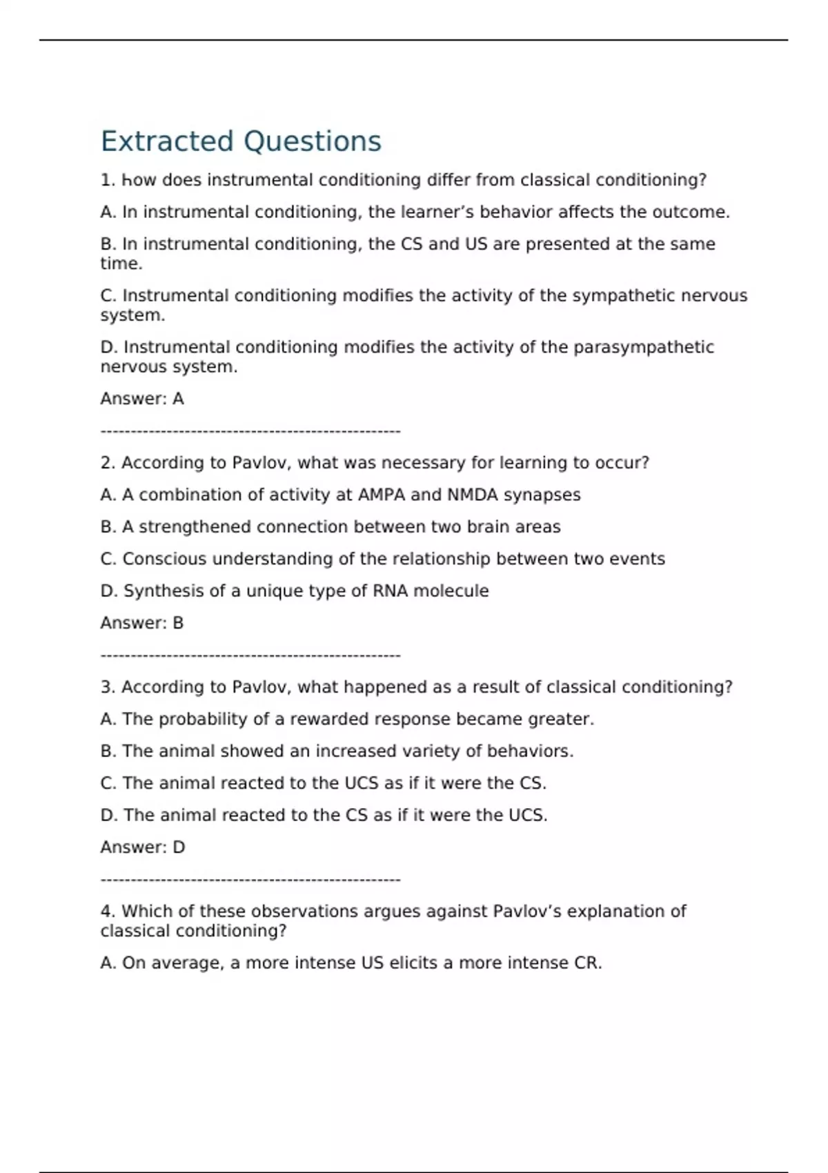 Test bank, quizzes: Biological Psychology,Kalat, - 14e - (2025 update ...