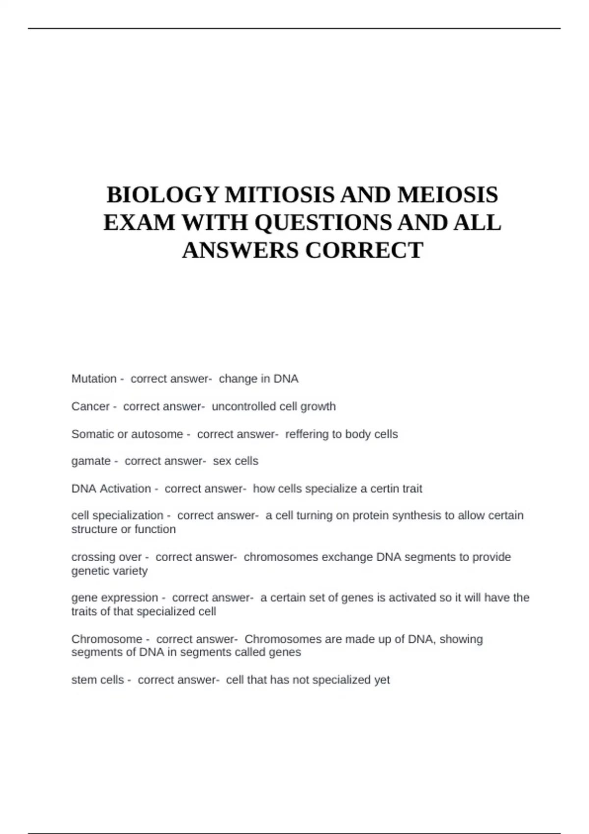BIOLOGY MIT TO MET PACKAGE DEAL!!!! - Stuvia US