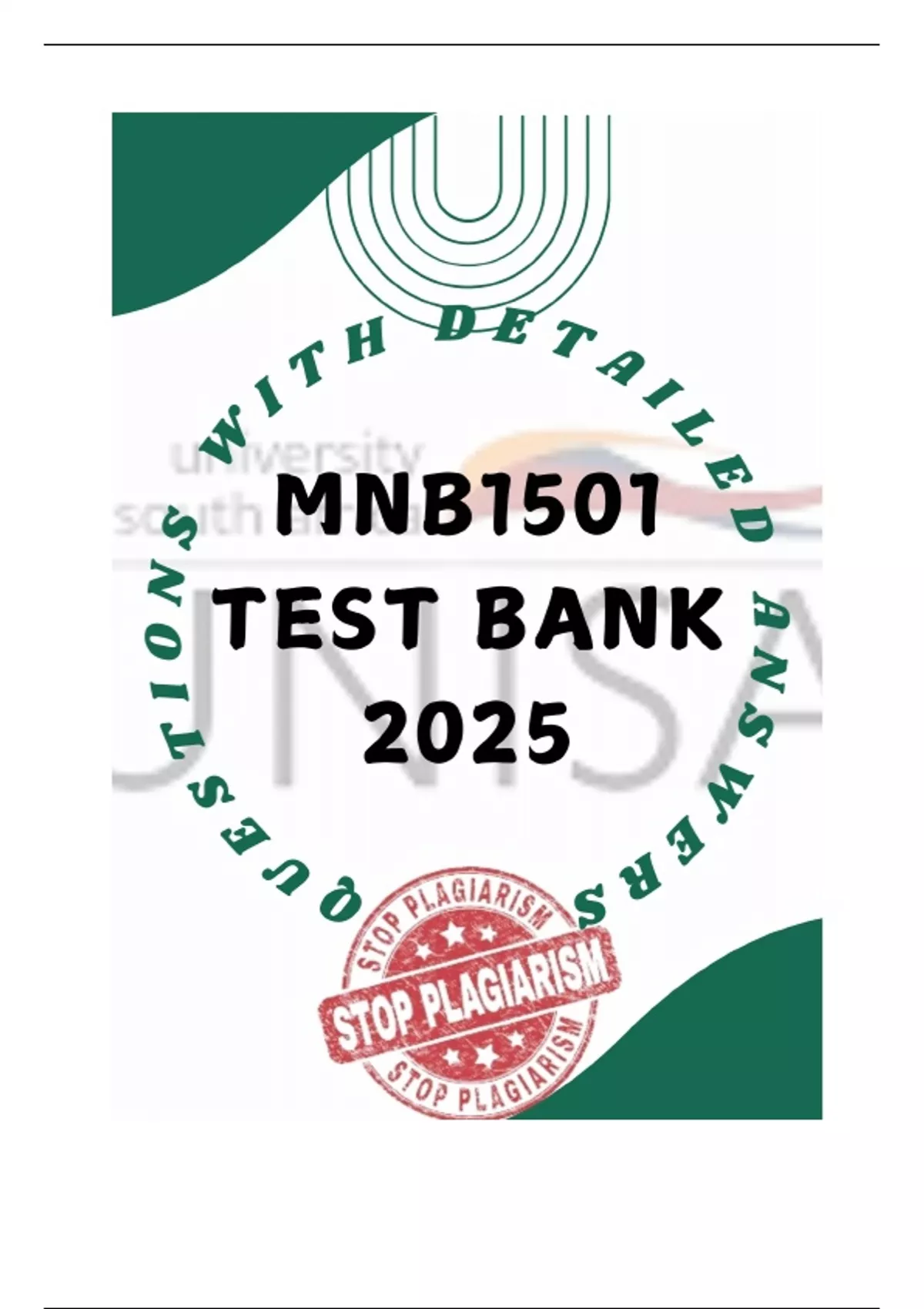 MNB1501 TEST BANK 2025 - QUESTIONS AND ANSWERS - Business Management IA ...