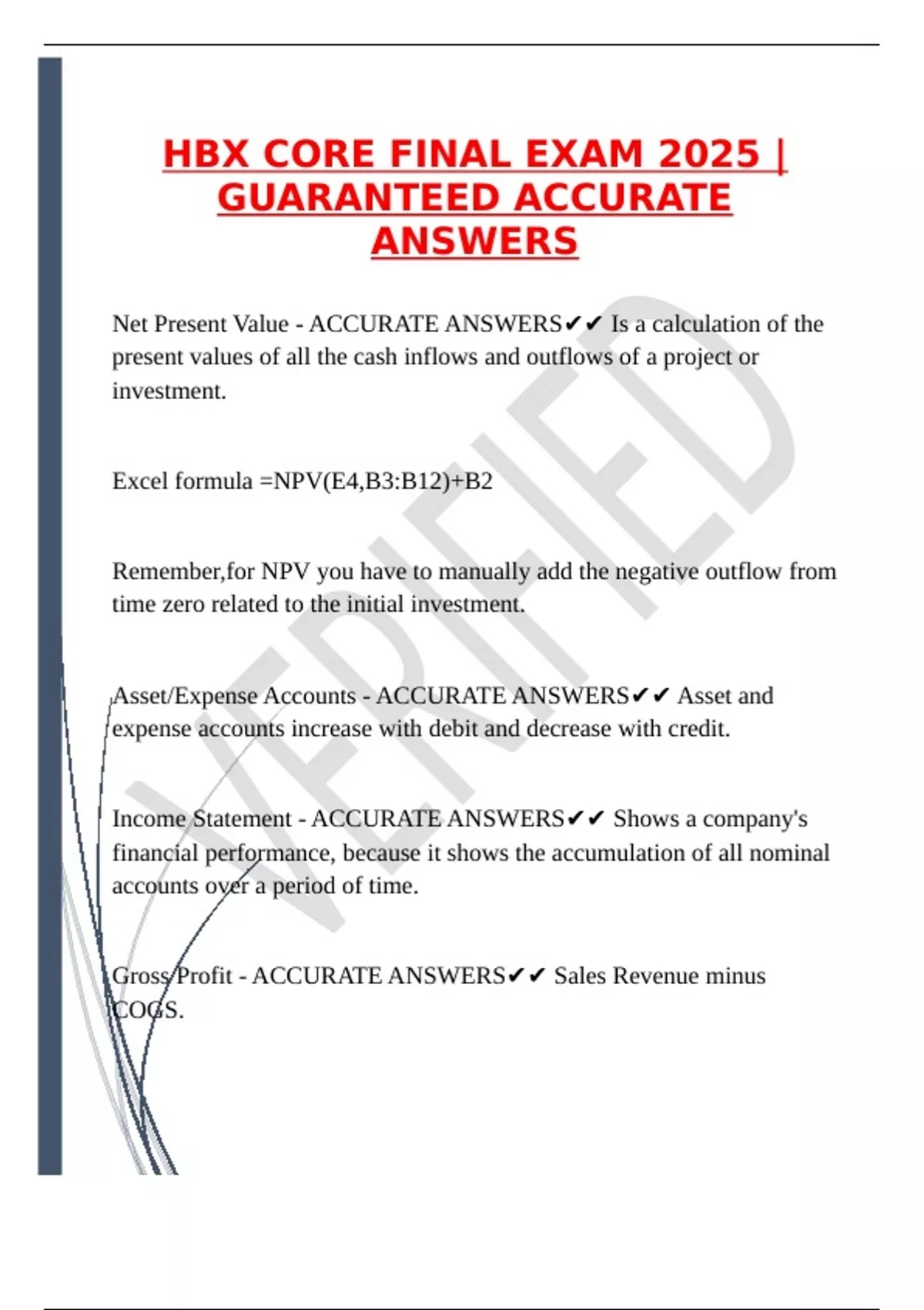 HBX CORE FINAL EXAM 2025 |GUARANTEED ACCURATE ANSWERS - HBX Core ...