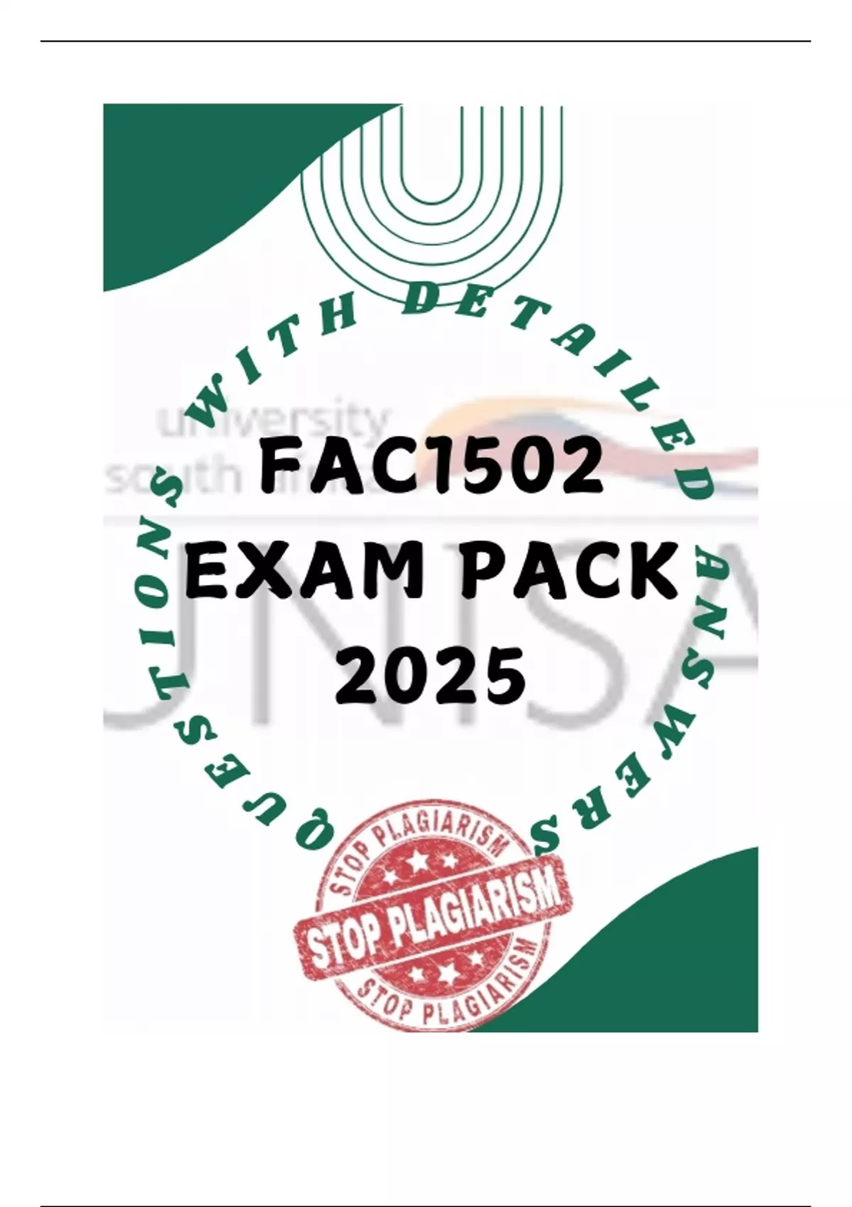 FAC1502 EXAM PACK 2025 - QUESTIONS AND ANSWERS - Financial Accounting ...