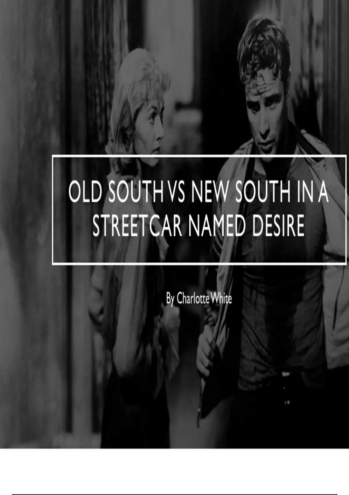 Powerpoint on Industrialisation in A Streetcar Named Desire - Unit 1 ...