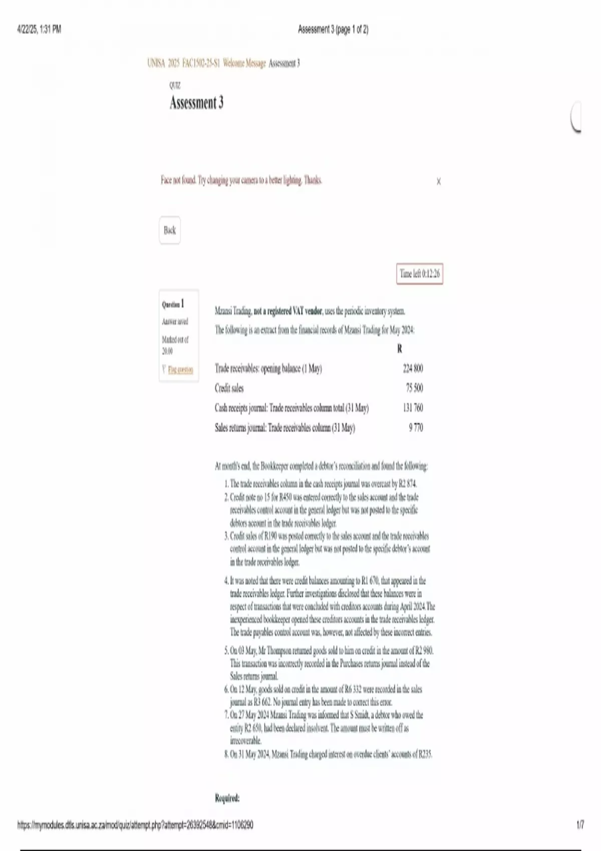 FAC1502 Assignment 3 2025 - Financial Accounting Principles Concepts ...