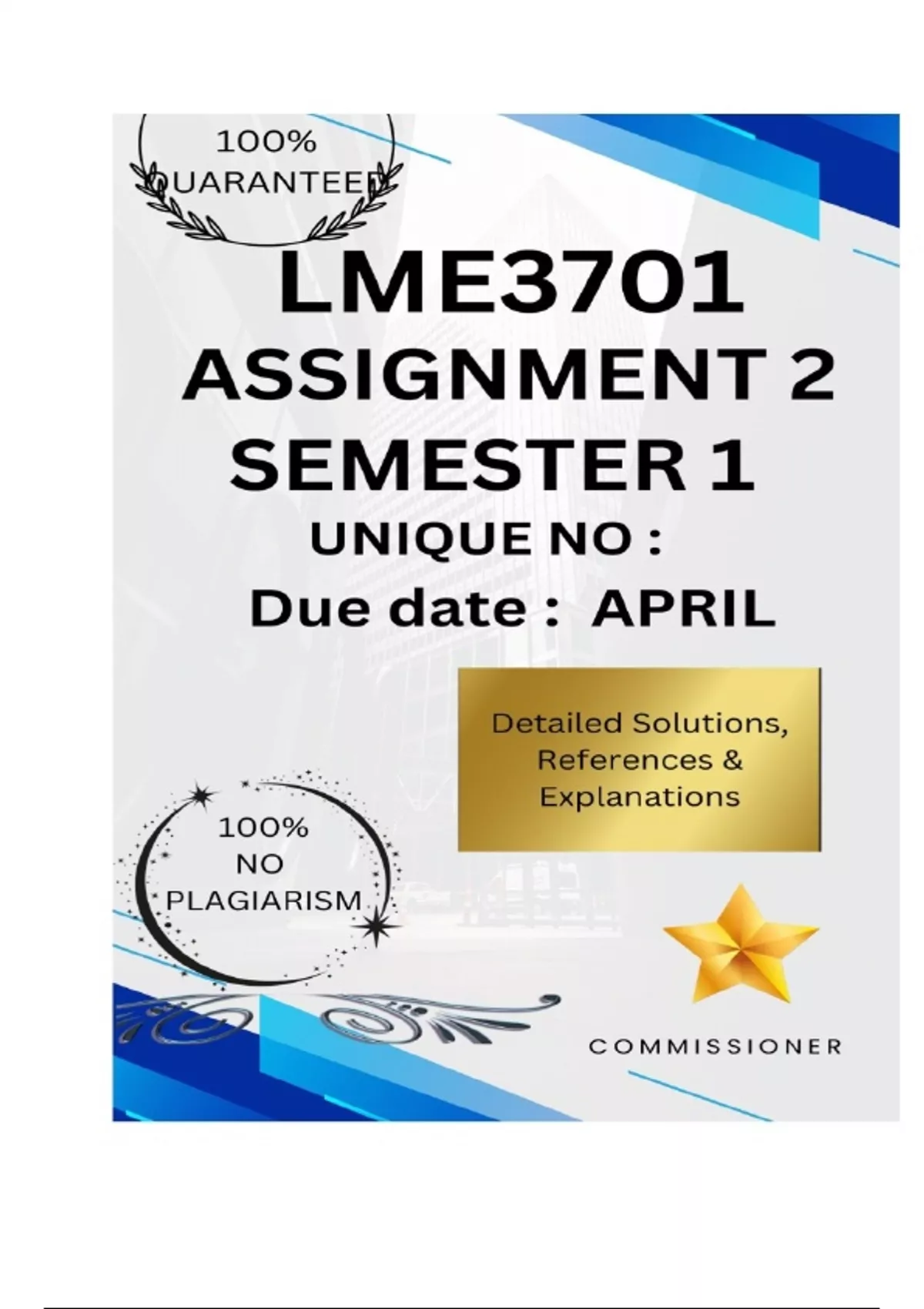 LME3701 Assignment 2 RESEARCH PROPOSAL (COMPLETE ANSWERS) Semester 1 2025 - DUE April 2025 ...