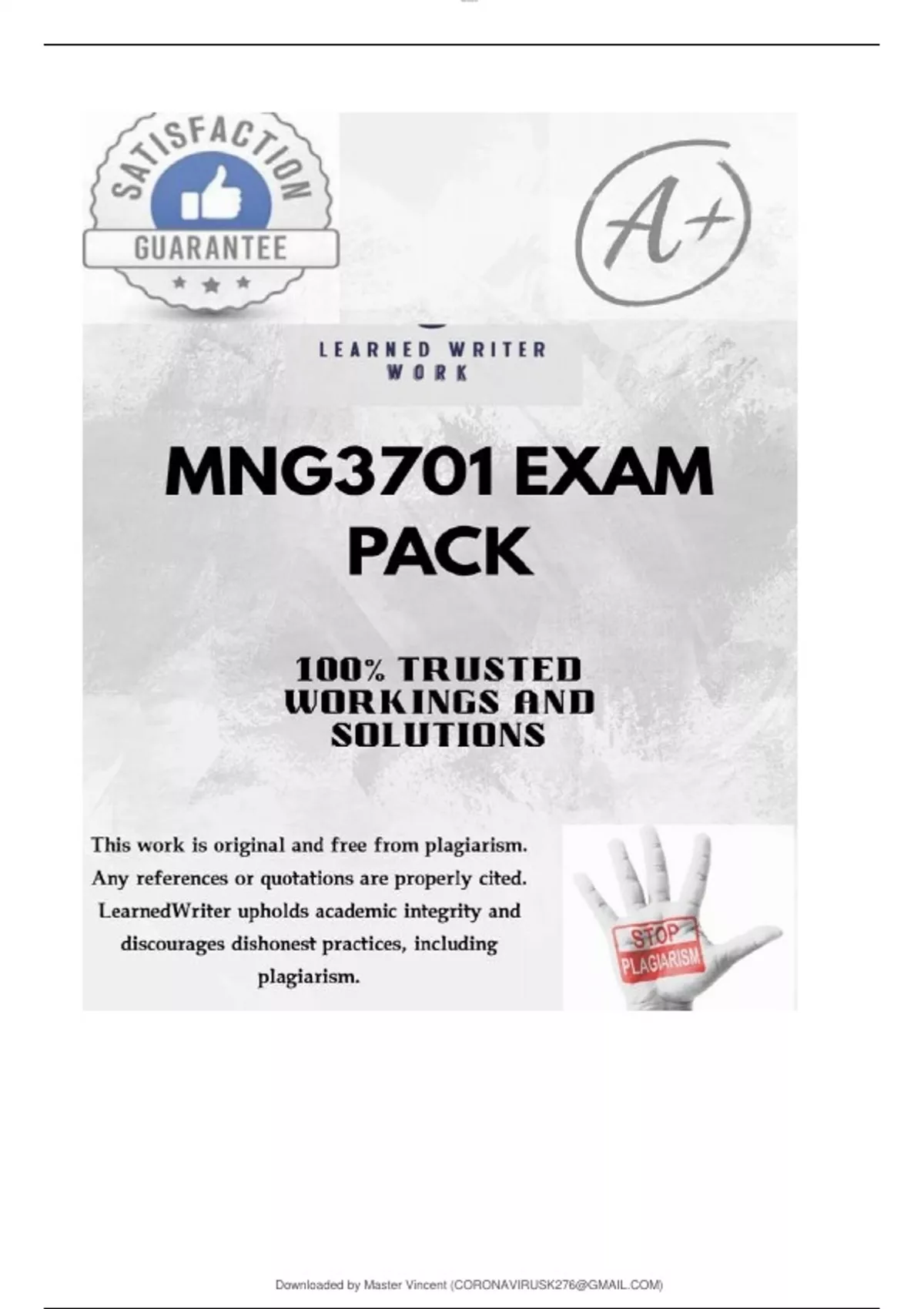 MNG3701 LATEST EXAM PACK 2025[DETAILED QUESTIONS AND ANSWERS ...