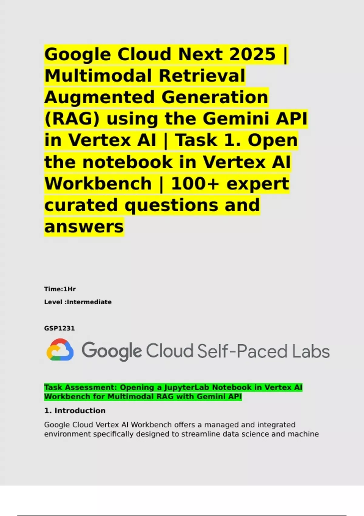 Google Cloud Next 2025 | Multimodal Retrieval Augmented Generation (RAG) using the Gemini API in ...