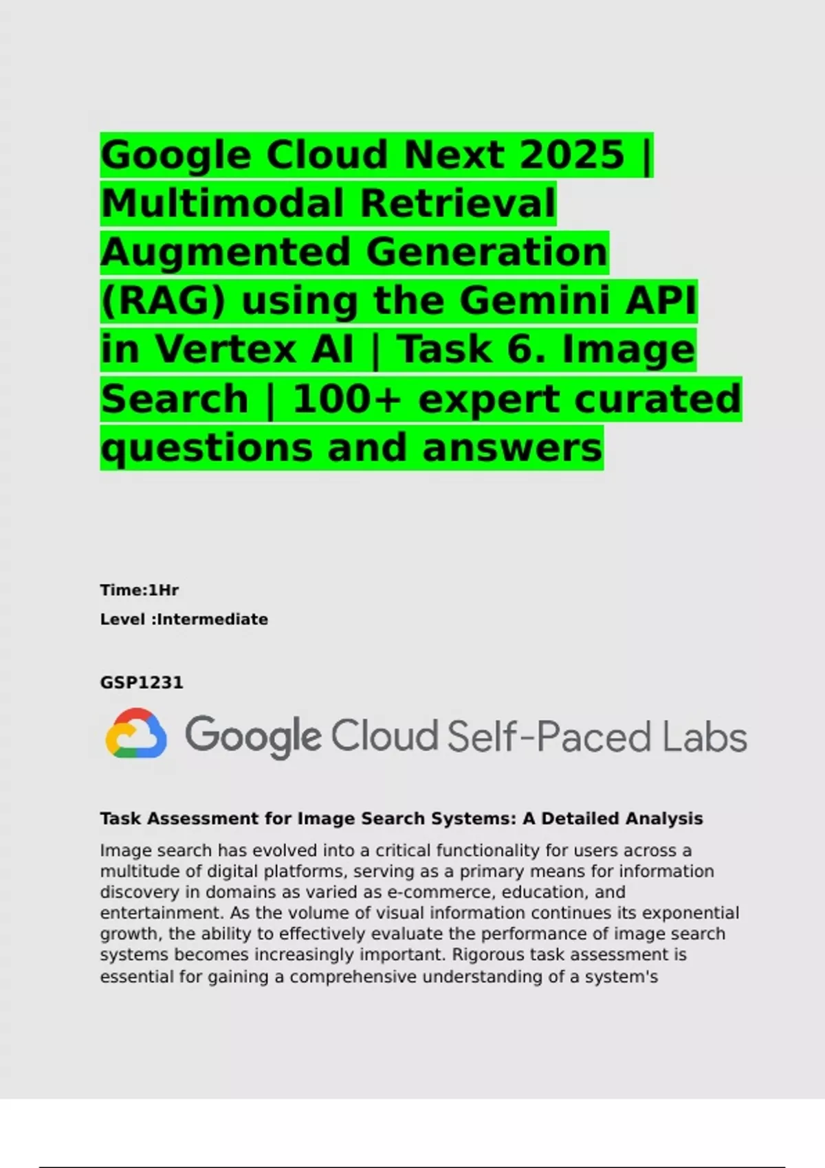 Google Cloud Next 2025 | Multimodal Retrieval Augmented Generation (RAG) using the Gemini API in ...