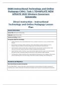 D660 Instructional Technology And Online Pedagogy Cxn1 Task 1