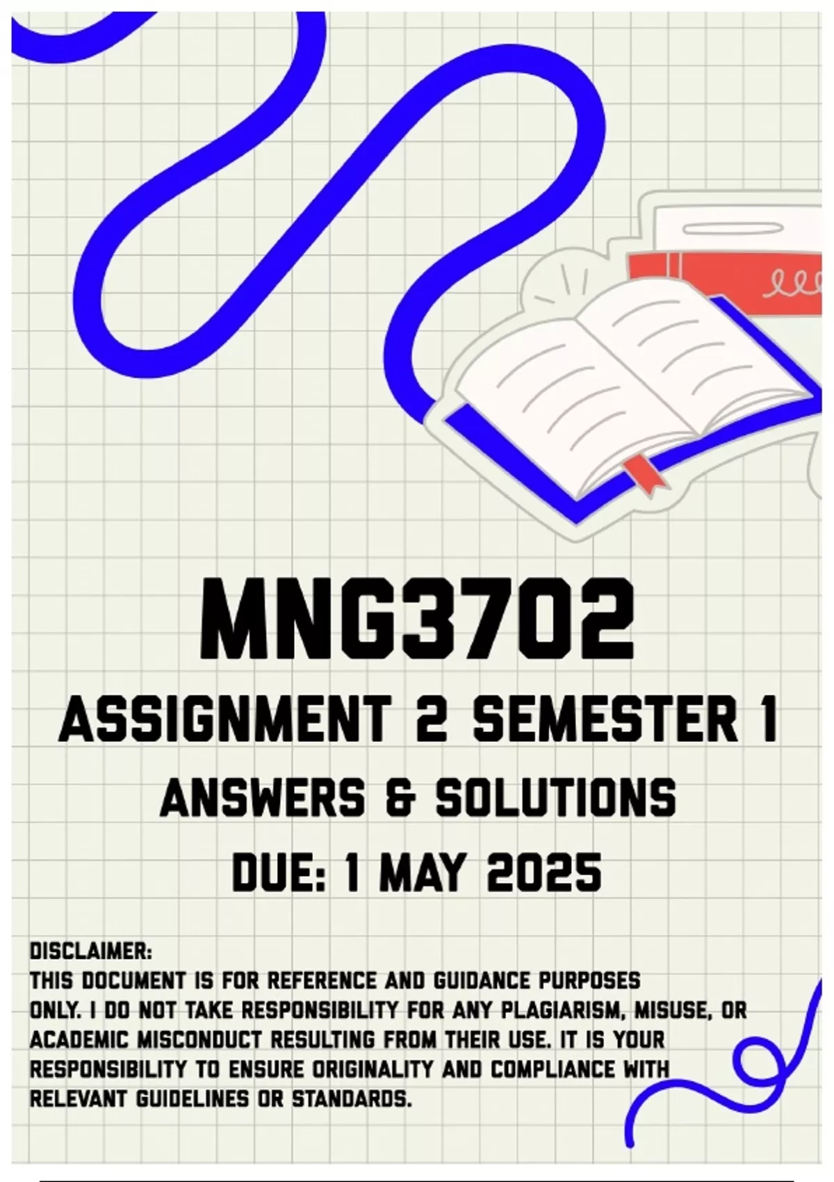MNG3702 Assignment 2 Semester 1 Memo | Due 1 May 2025 - Strategic ...
