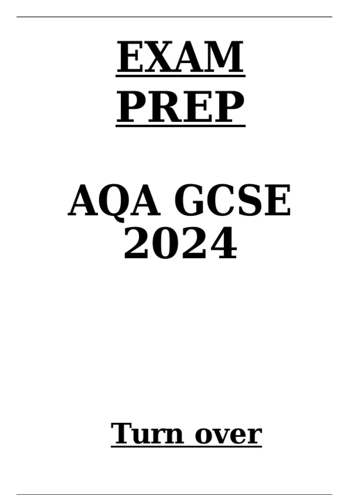 AQA TRIPLE SCIENCE CHEMISTRY GCSE 2024 MAY JUNE 8464 FOUNDATION TIER ...