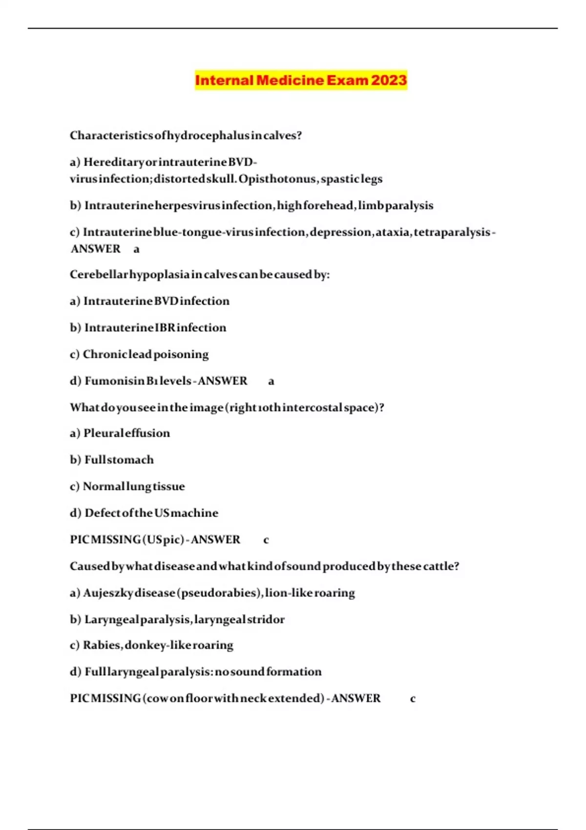 AMBOSS INTERNAL MEDICINE EXAM TESTBANK LATEST COMPLETE 700 REAL ...