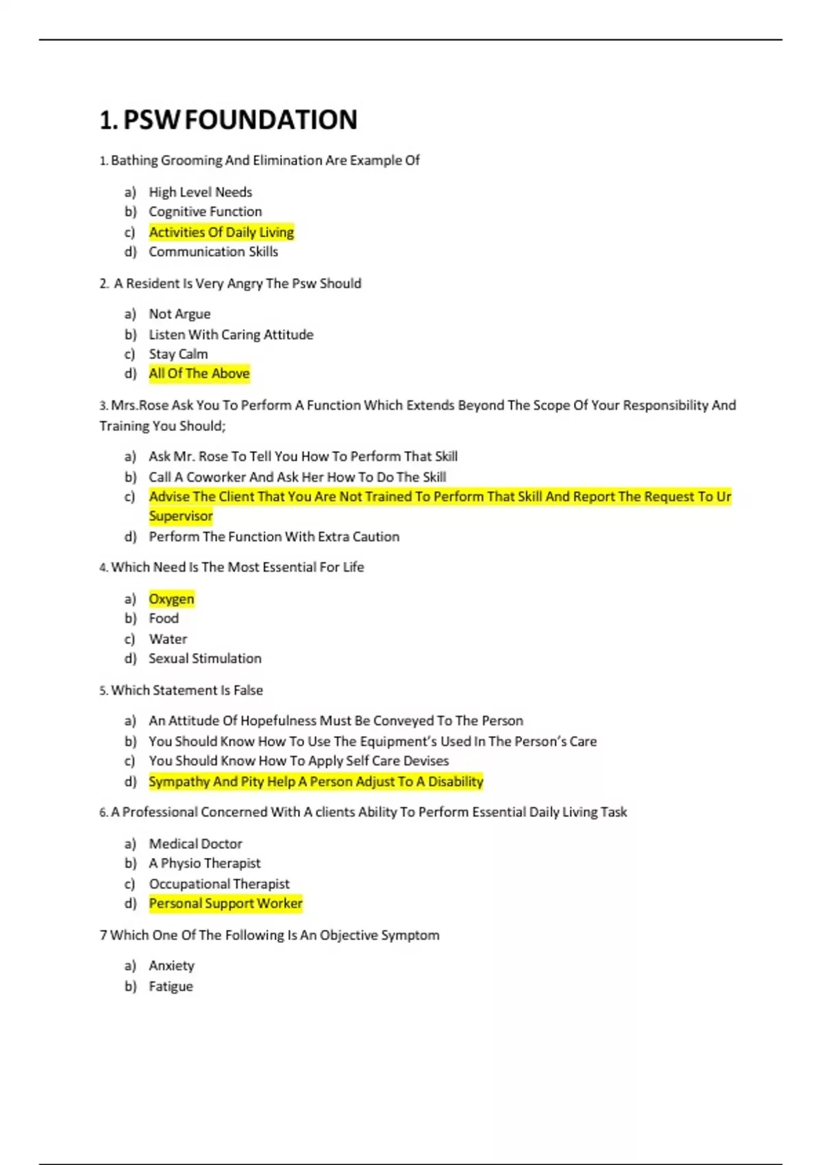 NACC PSW EXAM 3 LATEST ACTUAL QUESTIONS WITH WELL ELABORATED ANSWERS ...