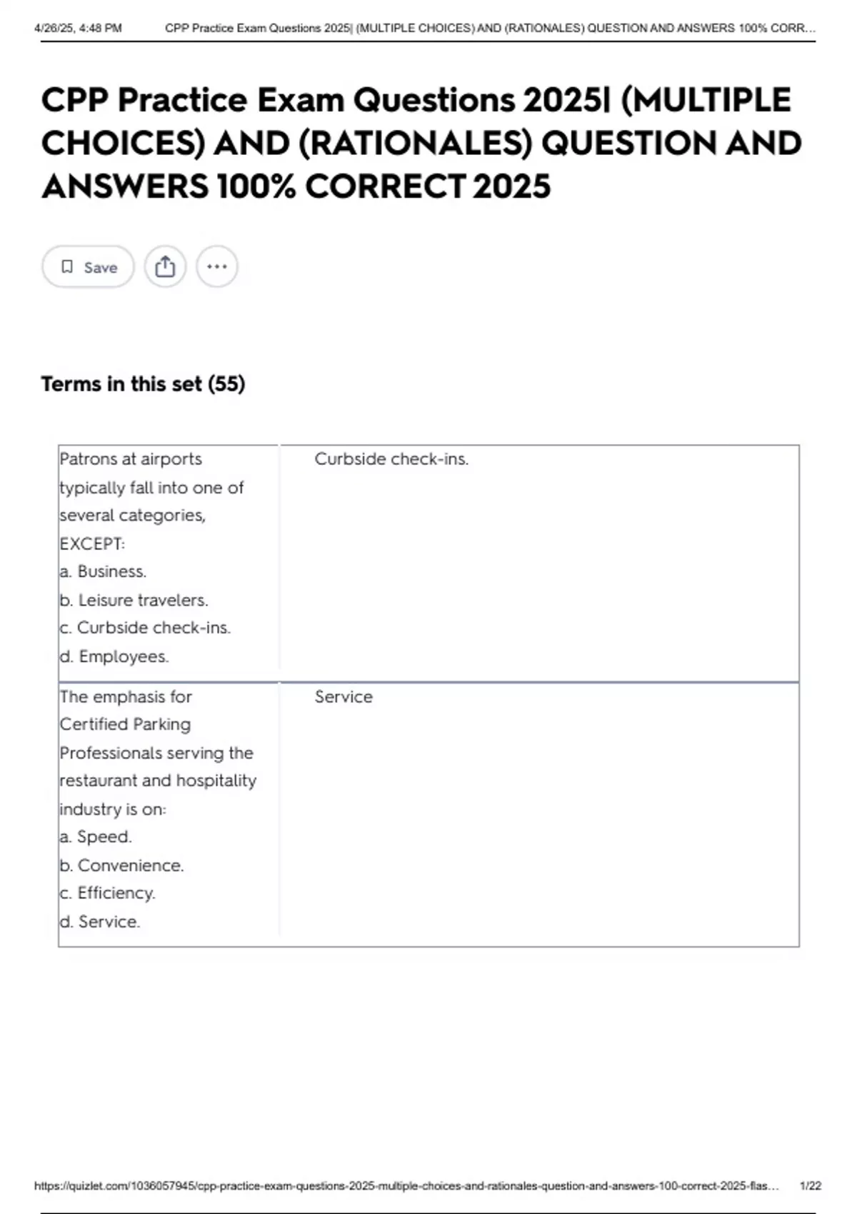 CPP Practice Exam Questions 2025| (MULTIPLE CHOICES) AND (RATIONALES) QUESTION AND ANSWERS 100% ...