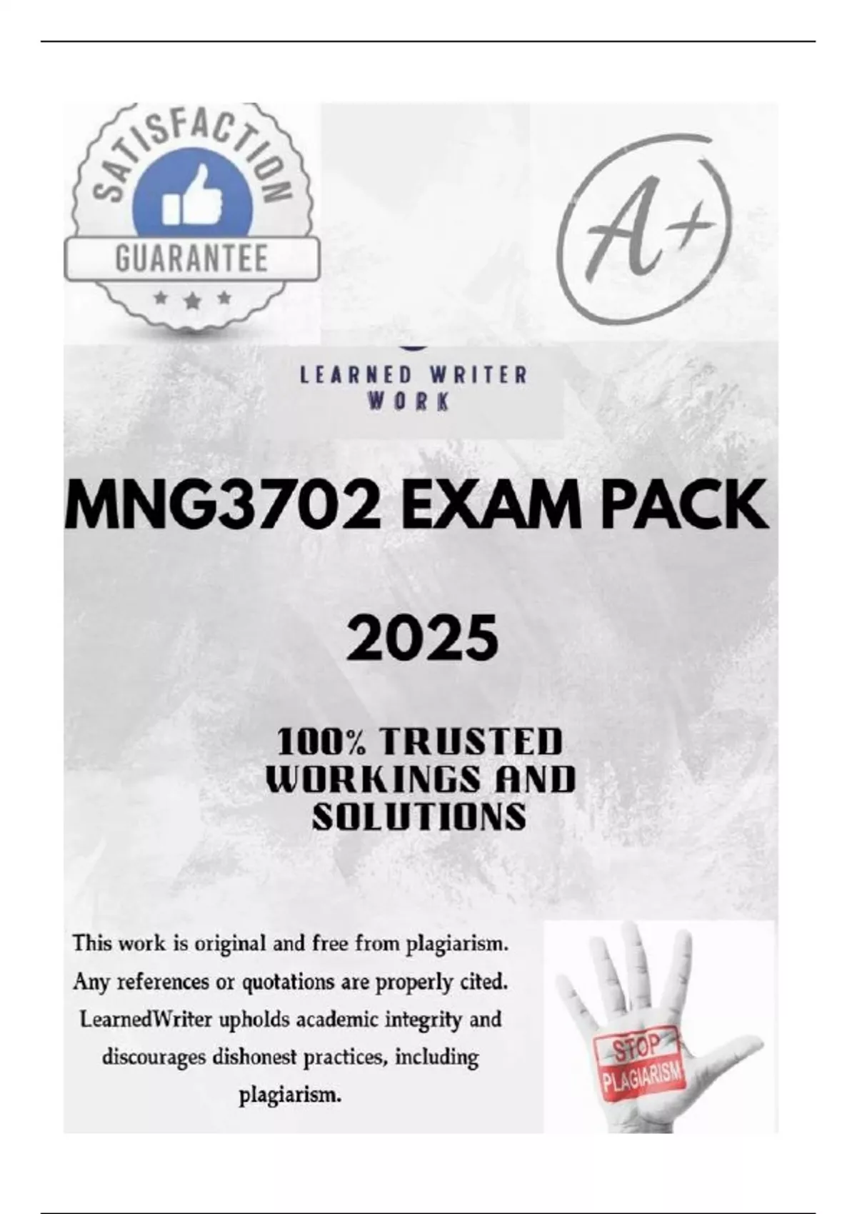 MNG3702 LATEST EXAM PACK 2025[DETAILED QUESTIONS AND ANSWERS ...
