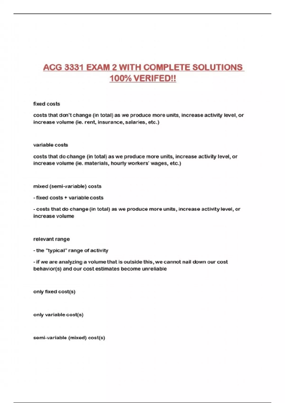 ACG 3331 EXAM 2 WITH COMPLETE SOLUTIONS 100% VERIFED!! - ACG 3331 ...