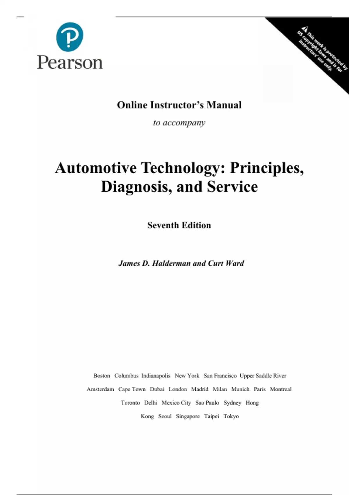 Solution Manual For Automotive Technology Principles, Diagnosis, and ...
