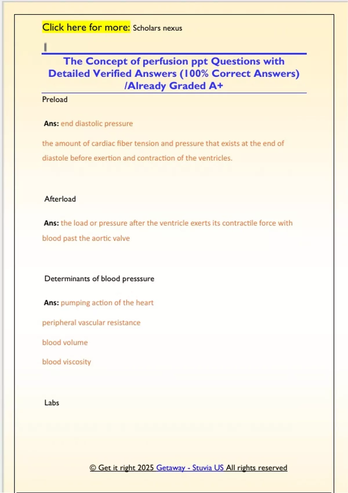 The Concept of perfusion ppt Questions with Detailed Verified Answers ...