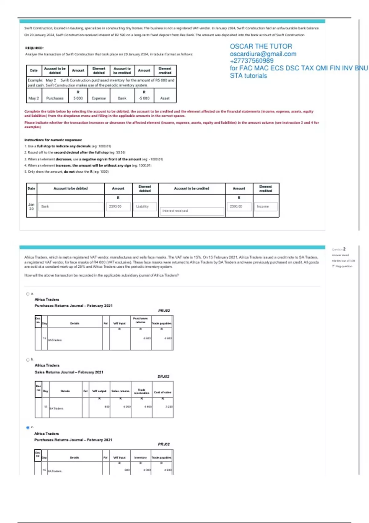 FAC1501 ASSESSMENT 4 SEM 1 OF 2025 EXPECTED QUESTIONS AND ANSWERS ...