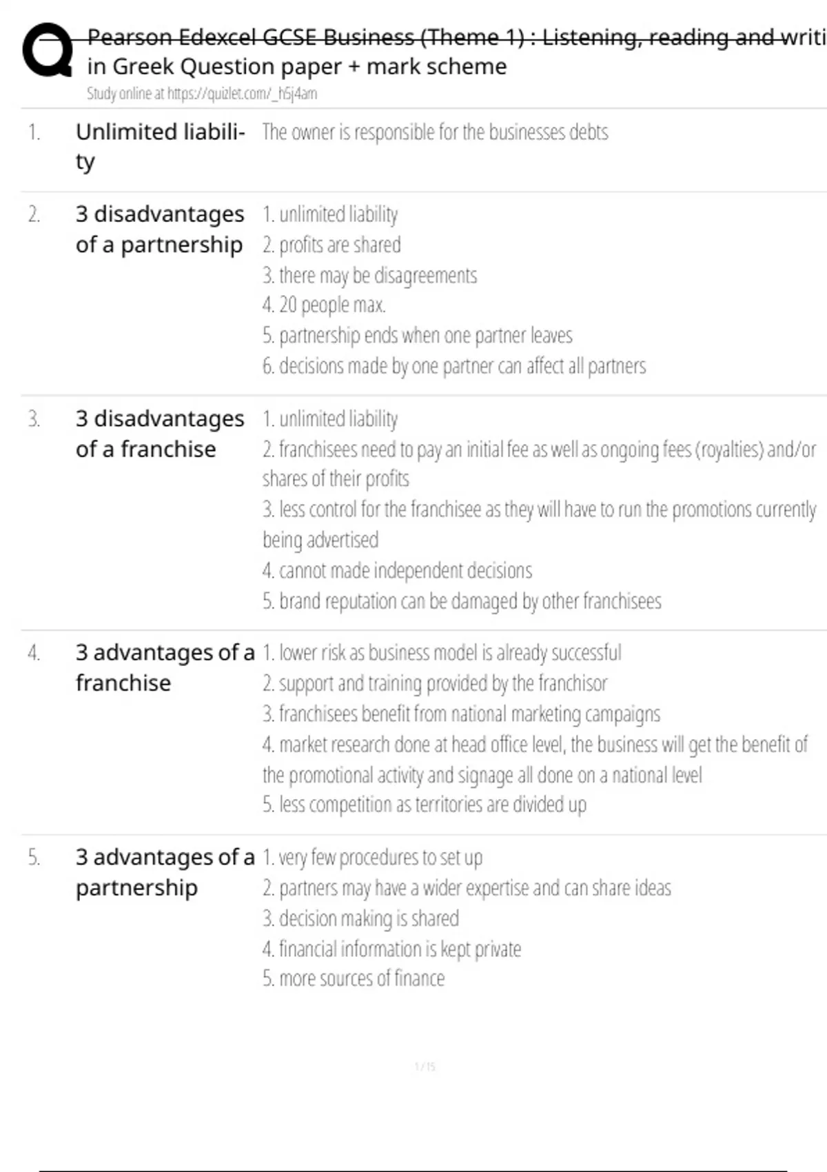 Pearson Edexcel GCSE Business (Theme 1) : Listening, reading and ...