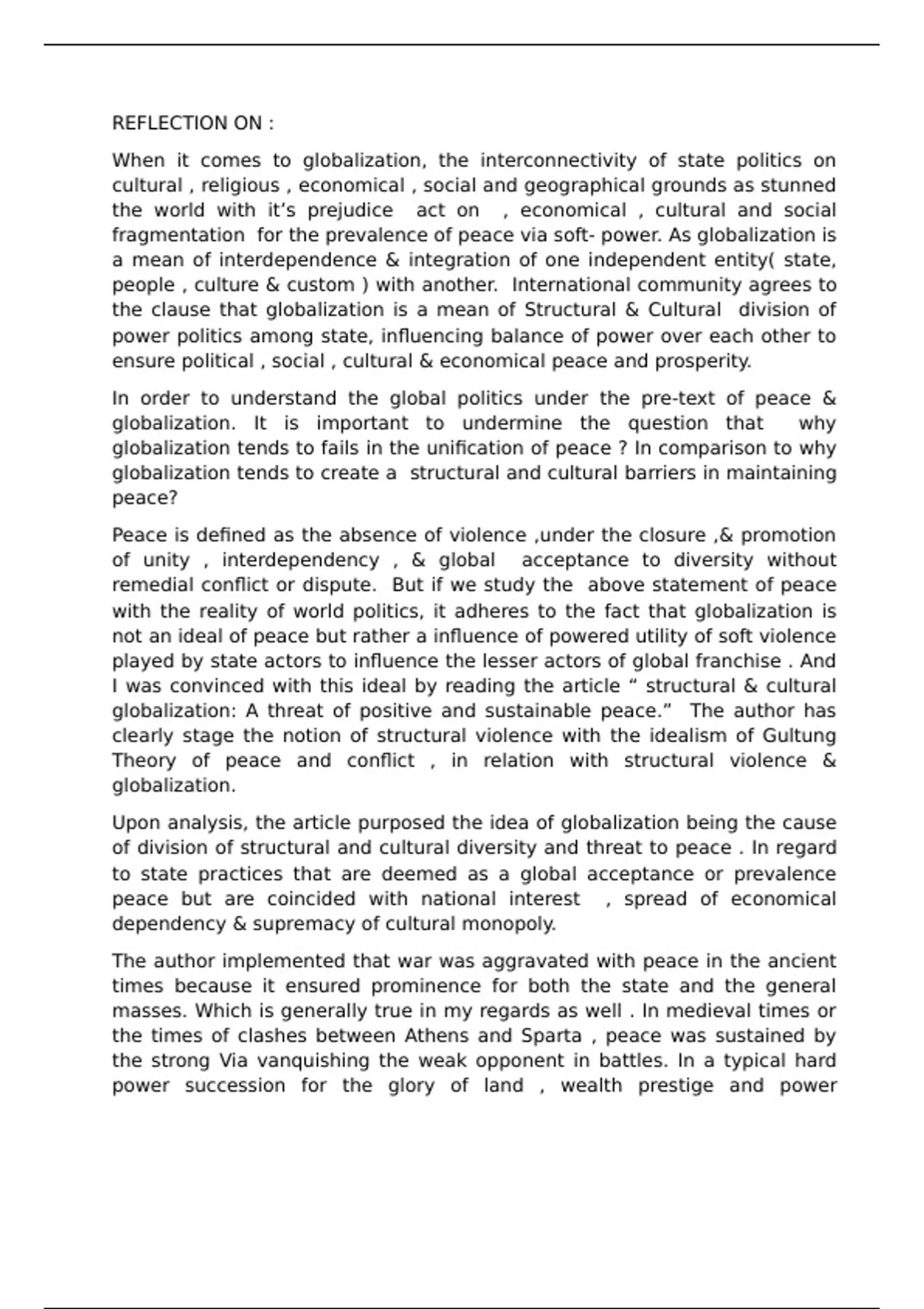 Summary History of globalization - IR 4011 - Stuvia US