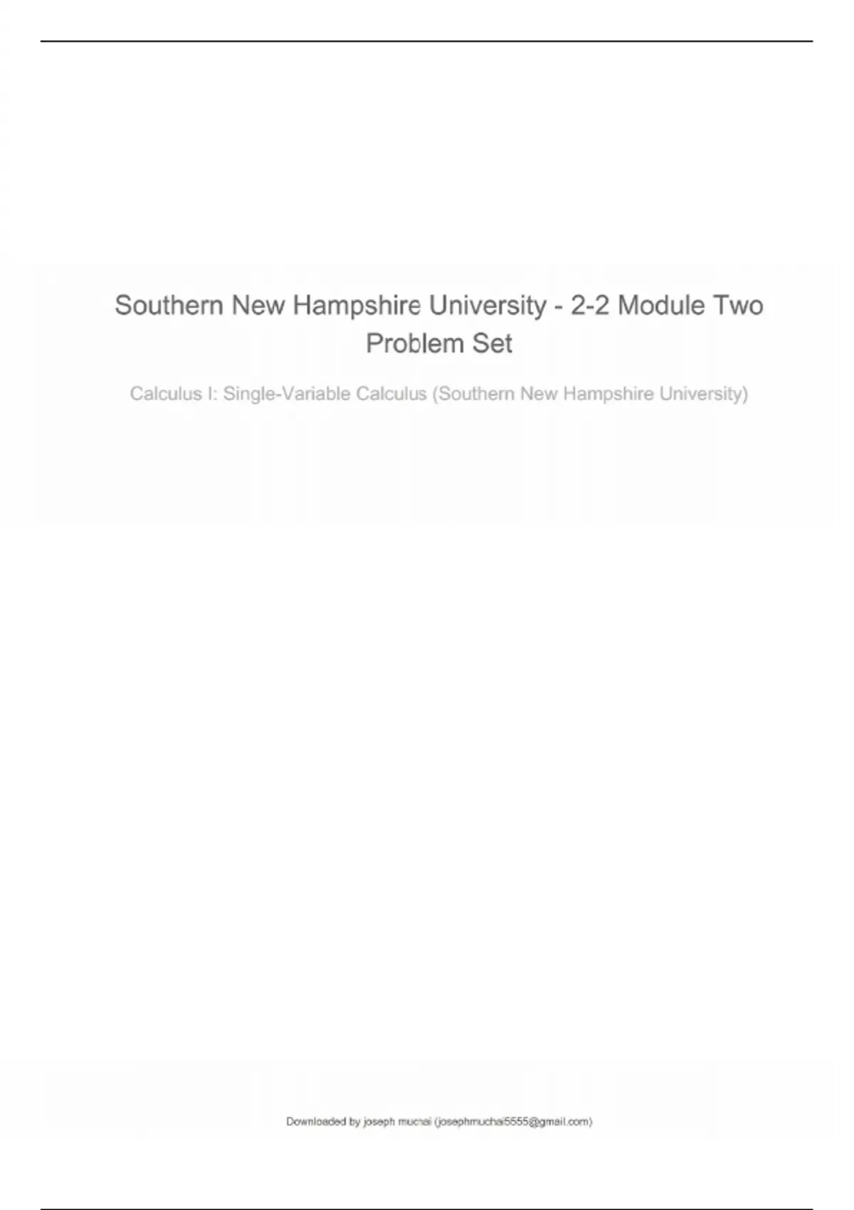 MAT225 Module 2 – Problem Set:2025/2026 updated - Math225 - Stuvia US