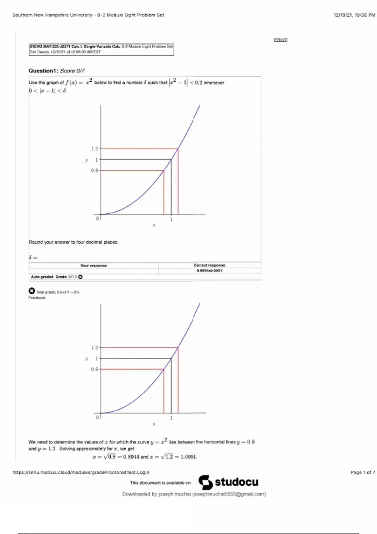 MAT225 – Southern New Hampshire University – 8-2 Module Eight Problem ...