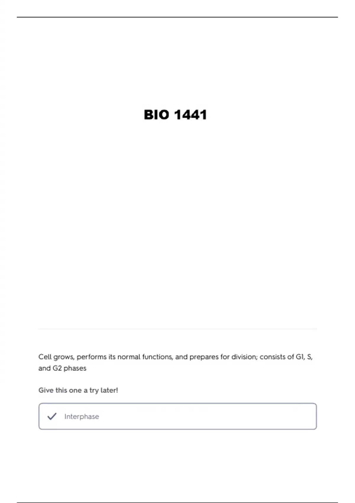 BIOLOGY 1441 FINAL EXAM, UTA QUESTIONS AND VERIFIED ANSWERS - BIOL 1441 ...