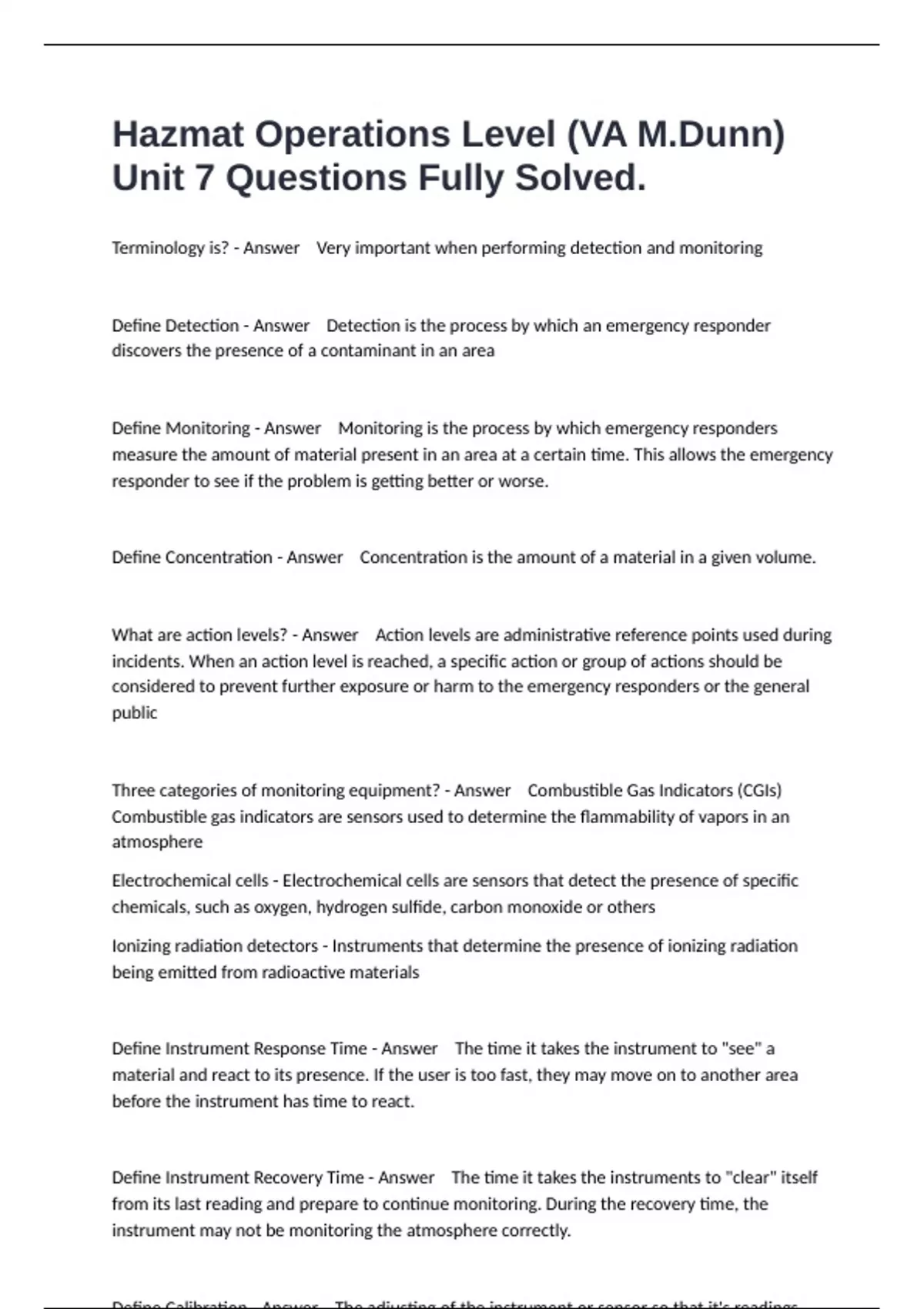 HazMat VA Exam (Questions And All Correct Answers) Study Bundle Updated ...