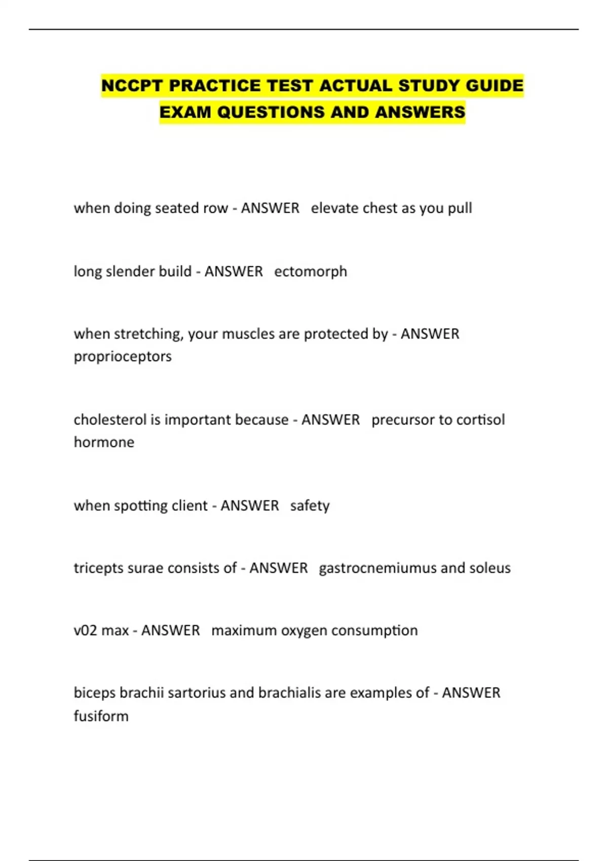 NCCPT Practice Test – Actual Study Guide with Exam Questions and ...