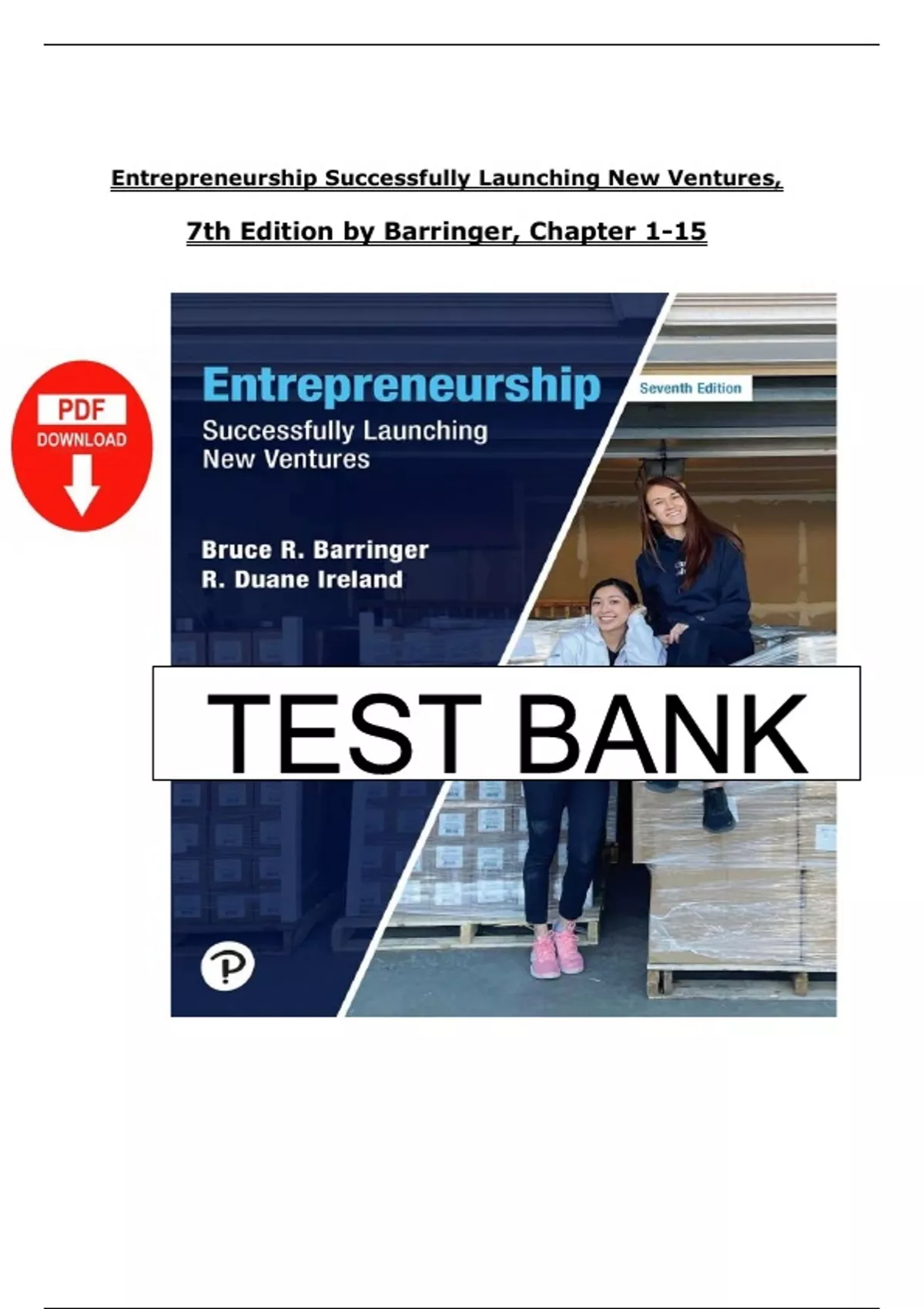Entrepreneurship: Successfully Launching New Ventures – 7th Edition by ...