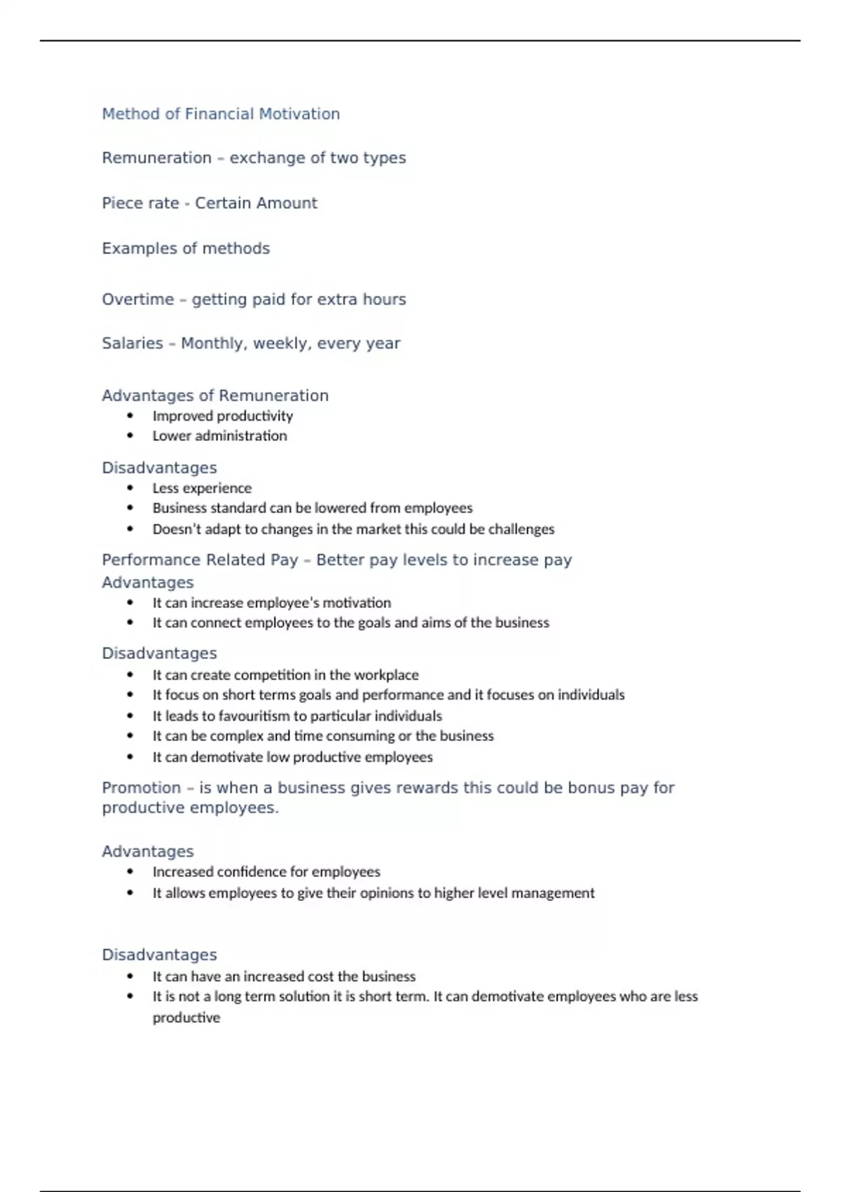 Summary - Unit 6 - Principles of Management - Unit 6 - Principles of ...