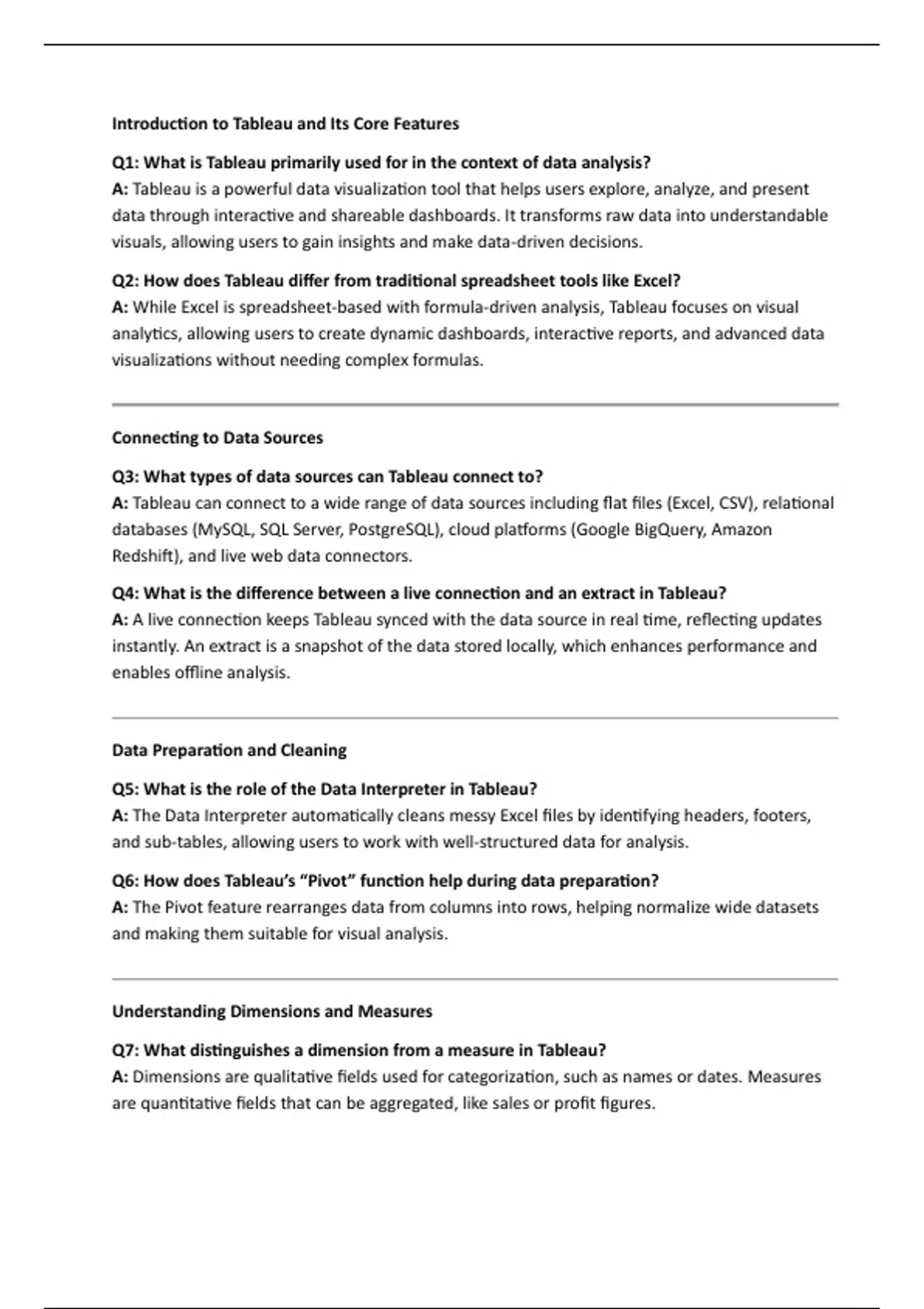 Introduction to Tableau – Core Features and Functionalities Explained (Data Visualization ...