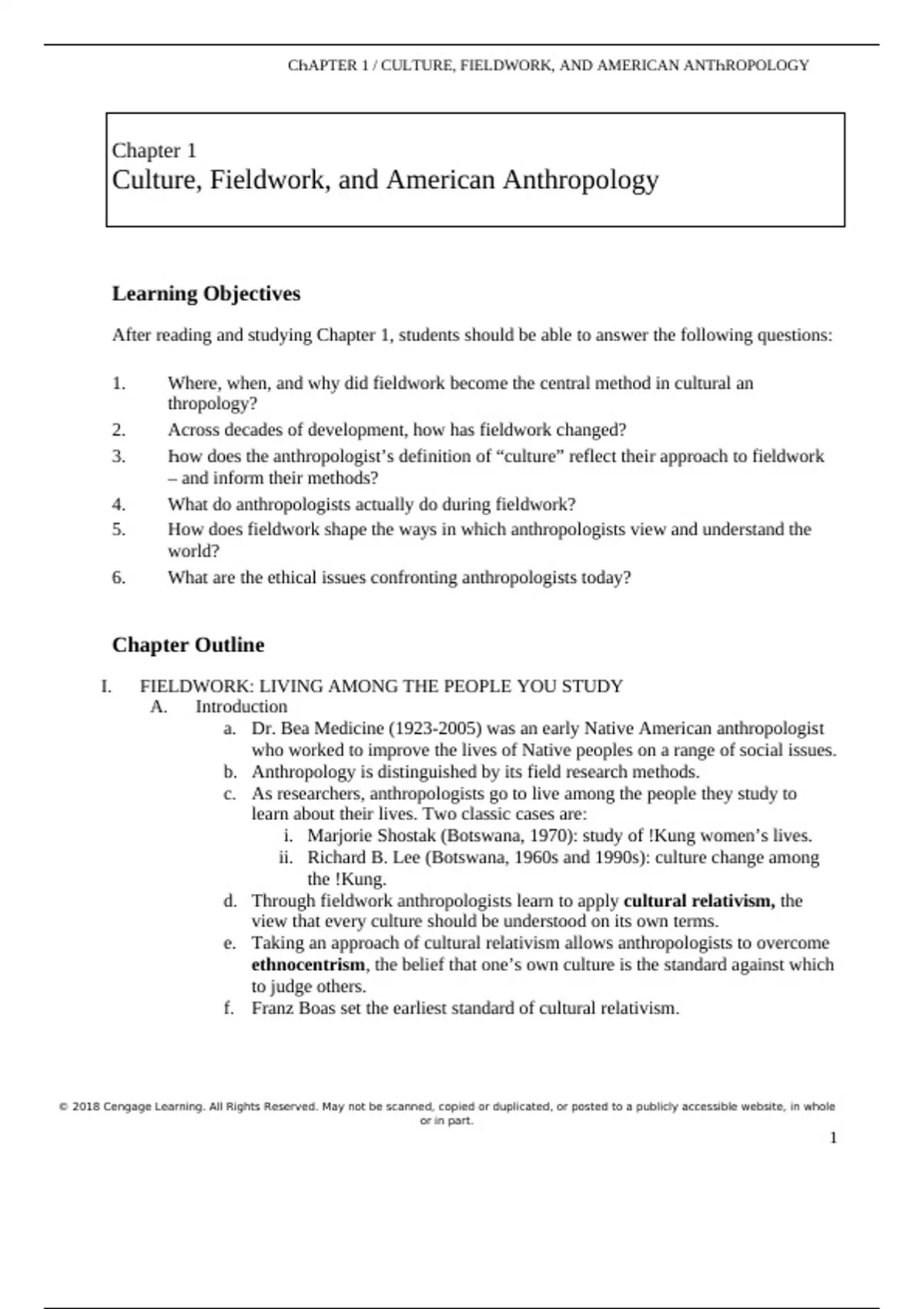Manual, Summaries: Cultural Anthropology Mapping Cultures Across Space ...