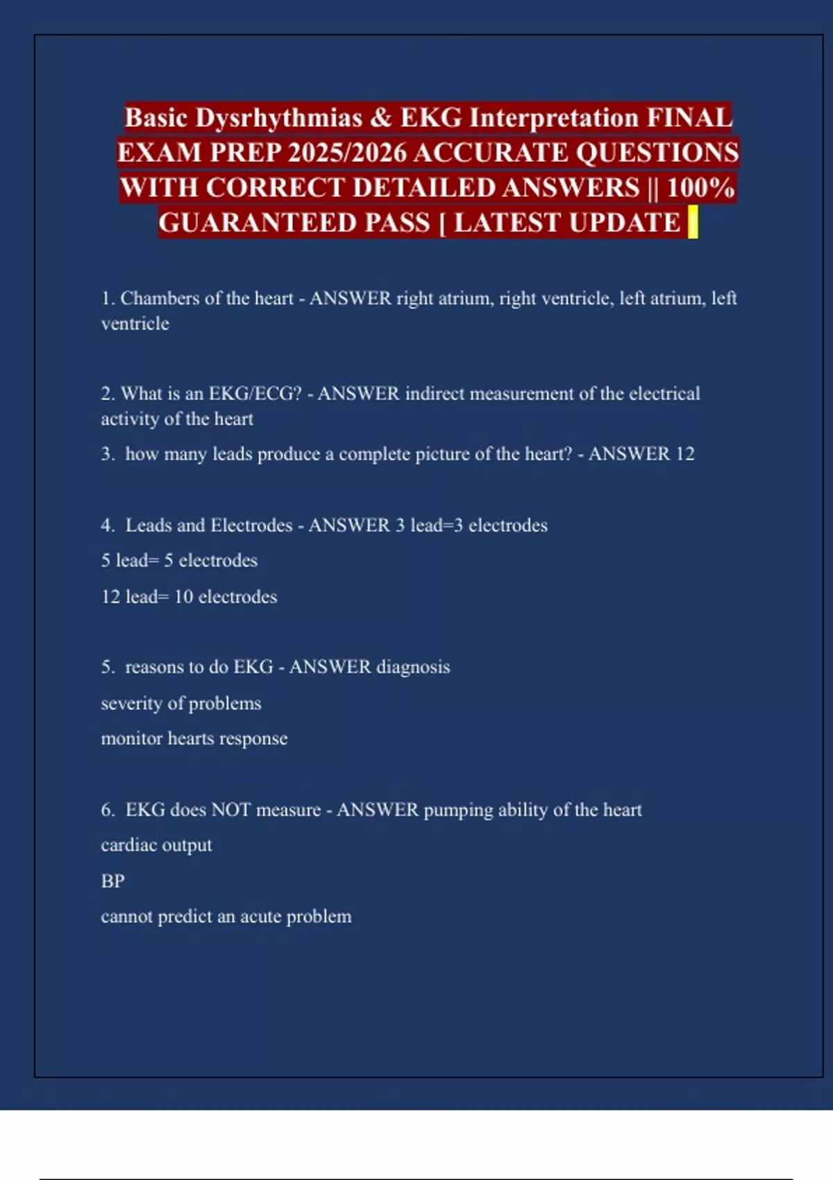 Basic Dysrhythmias – Nurse Aide Training Program – Complete ECG ...