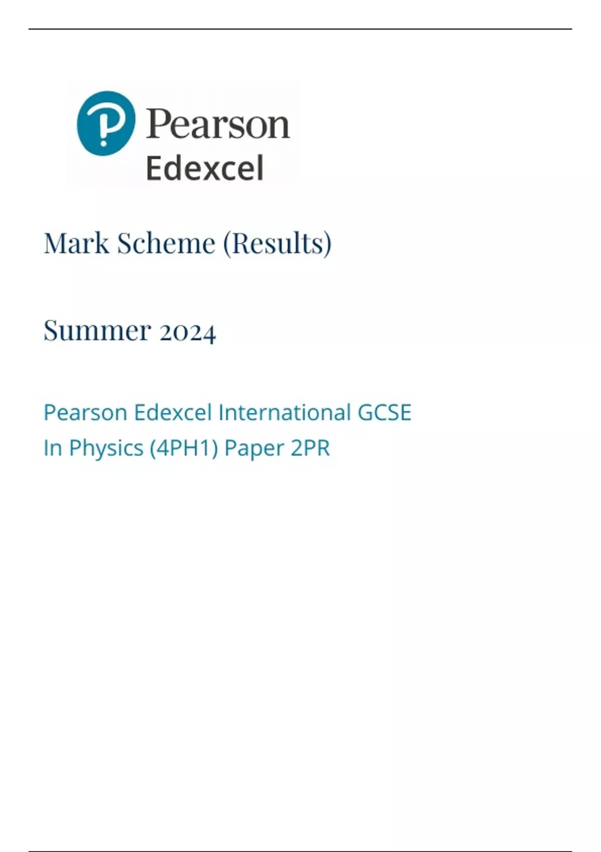 IGCSE Edexcel English Literature May 2024 PAPER 2: Modern Drama and ...