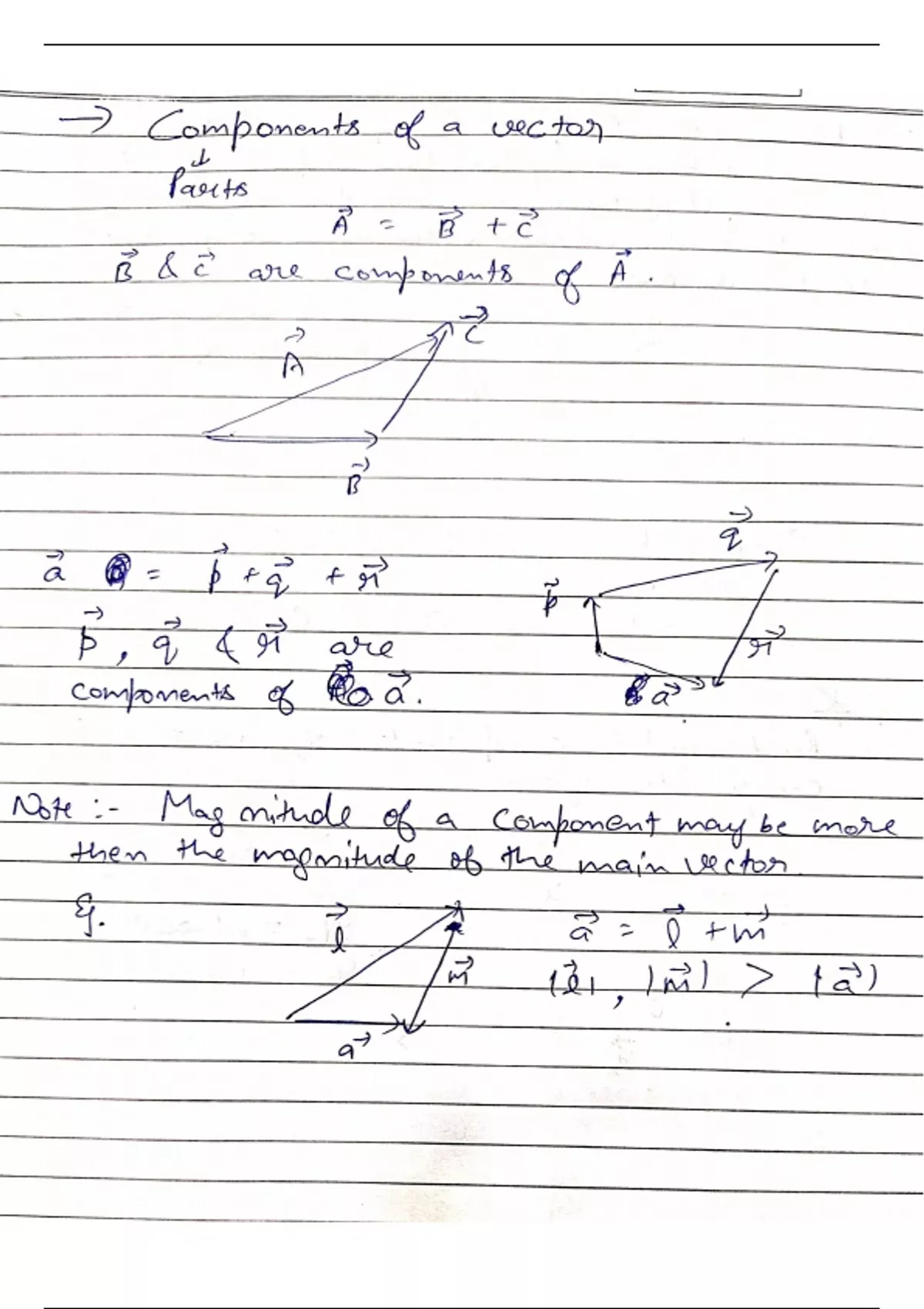 Class 11 Physics Ch 1 Vectors Part 2 - Physics - Stuvia US