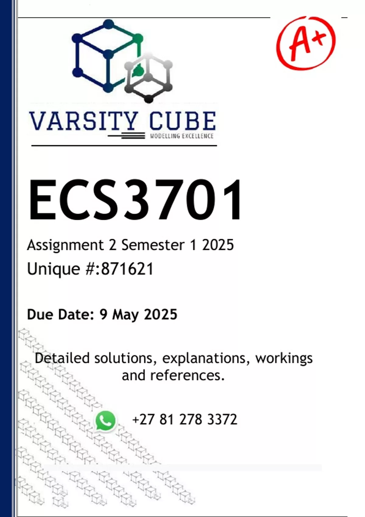 ECS3701 Assignment 2 (DETAILED ANSWERS) Semester 1 2025 - DISTINCTION GUARANTEED - Monetary ...