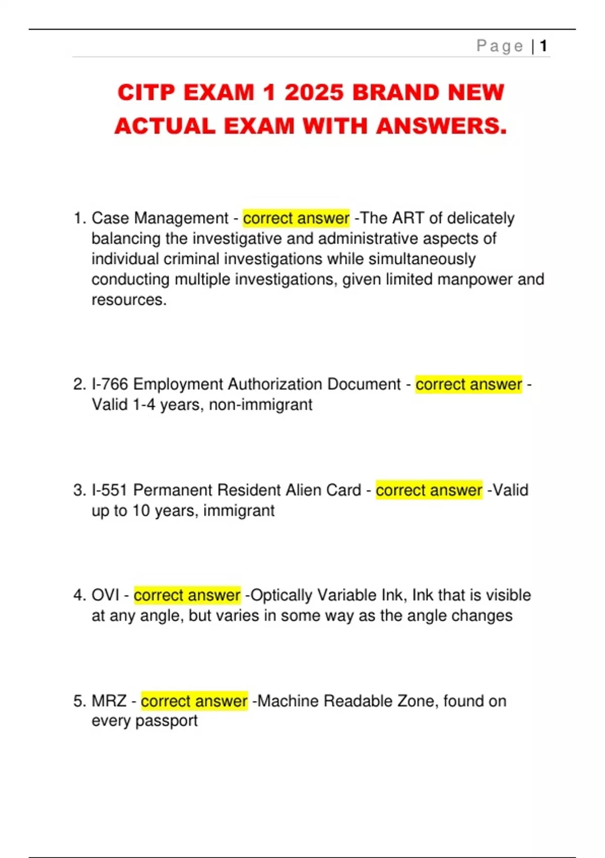 CITP EXAMS 2025 PACKAGE DEAL - Stuvia US